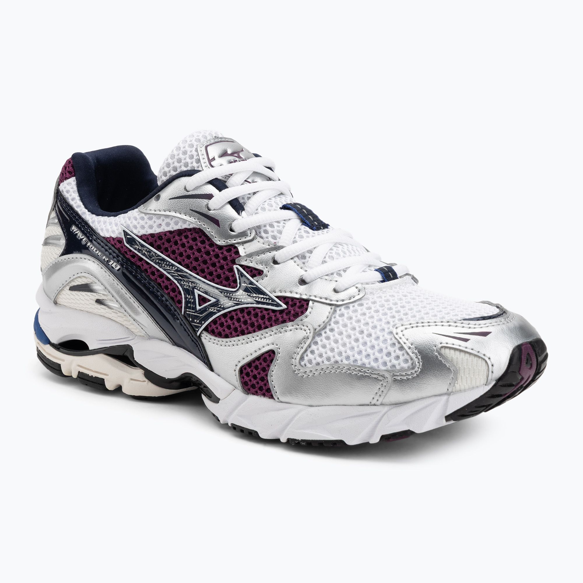 Shoes Mizuno Wave Rider 10 white/baritone blue/dark purple (D1GA210414 ...