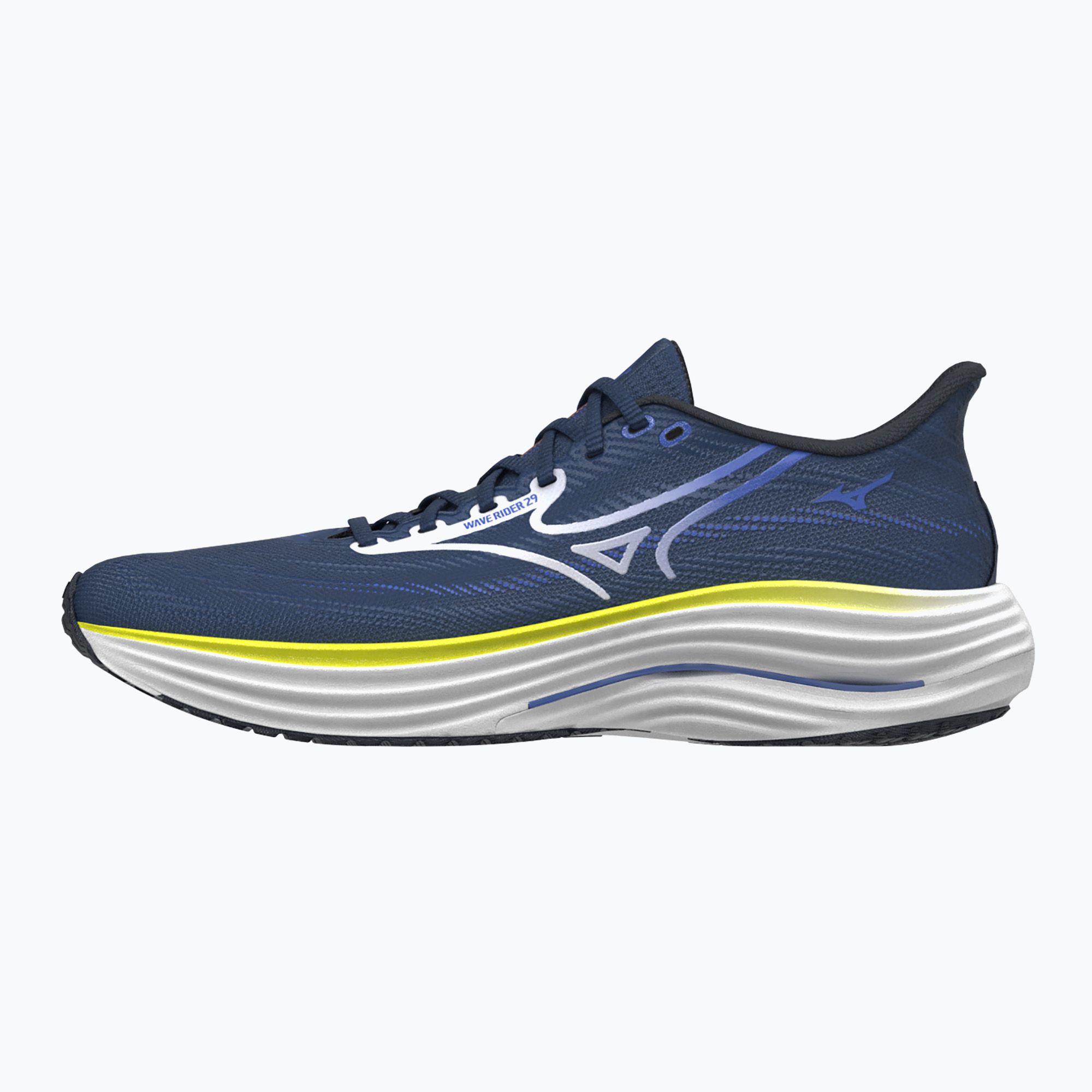Men's running shoes Mizuno Wave Rider 29 lightning yellow/estate blue ...