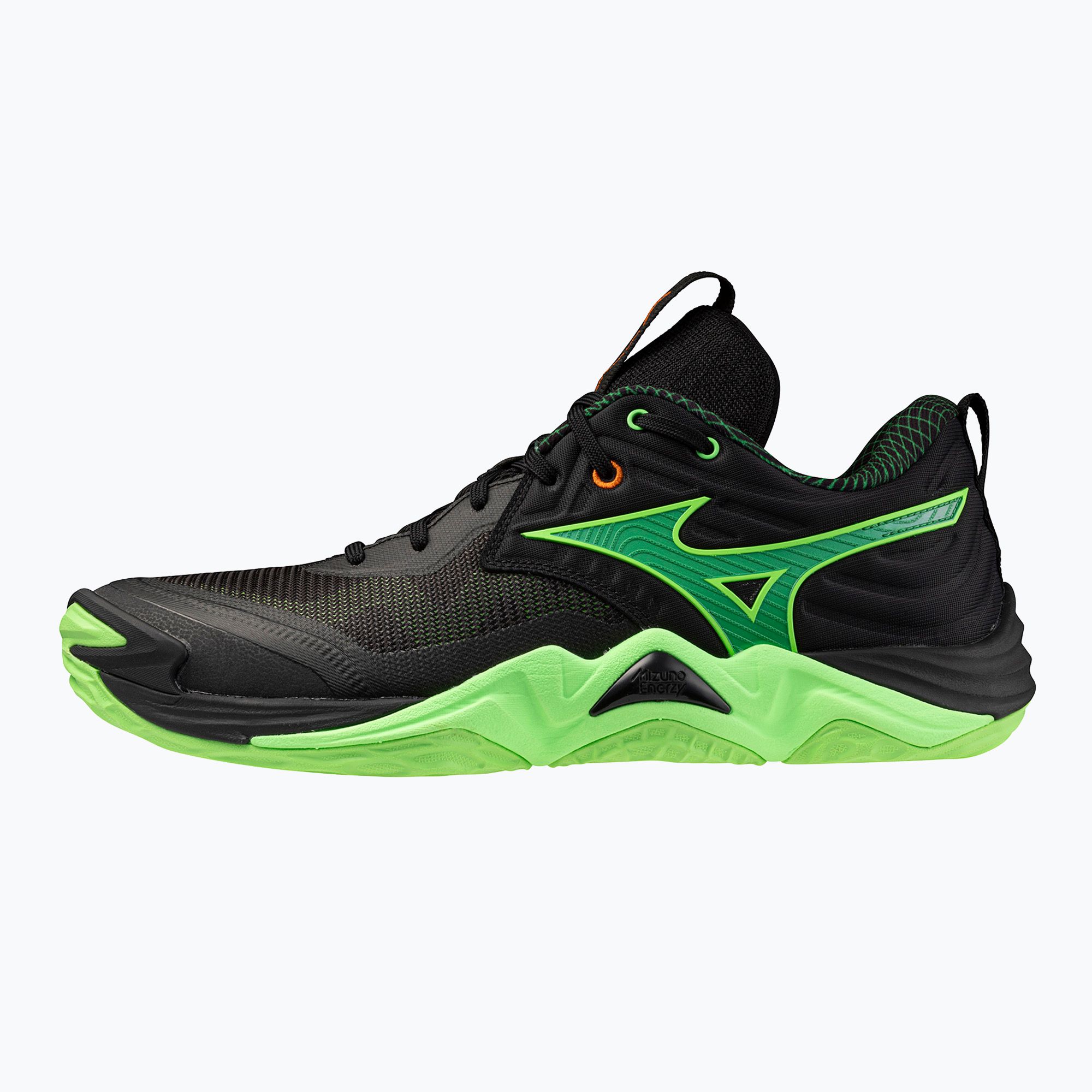Volleyball shoes Mizuno Wave Momentum Elite black/tangelo/ice green ...