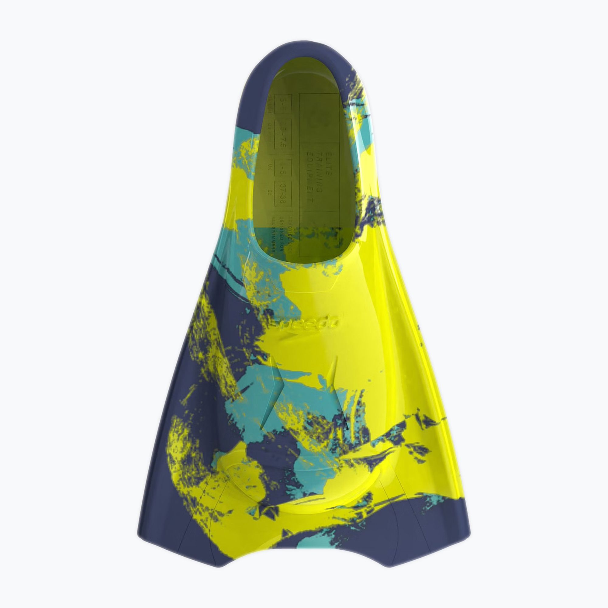 Speedo Short Blade hapuna blue/hyper yellow/arctic glass swimming fins ...