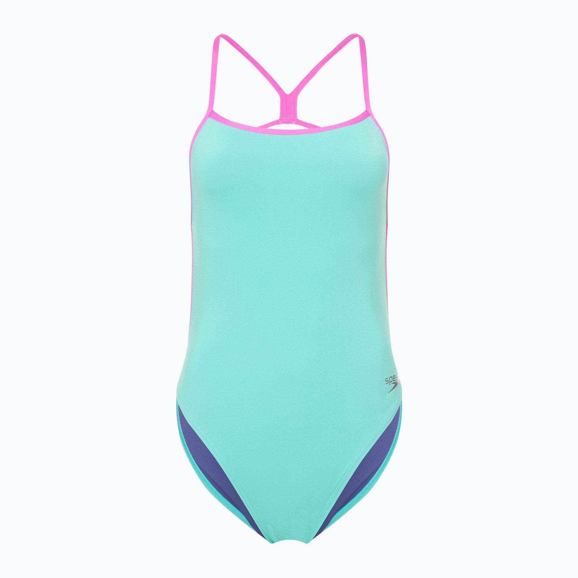 Speedo Solid Vback arctic glass women's one-piece swimsuit (8 ...