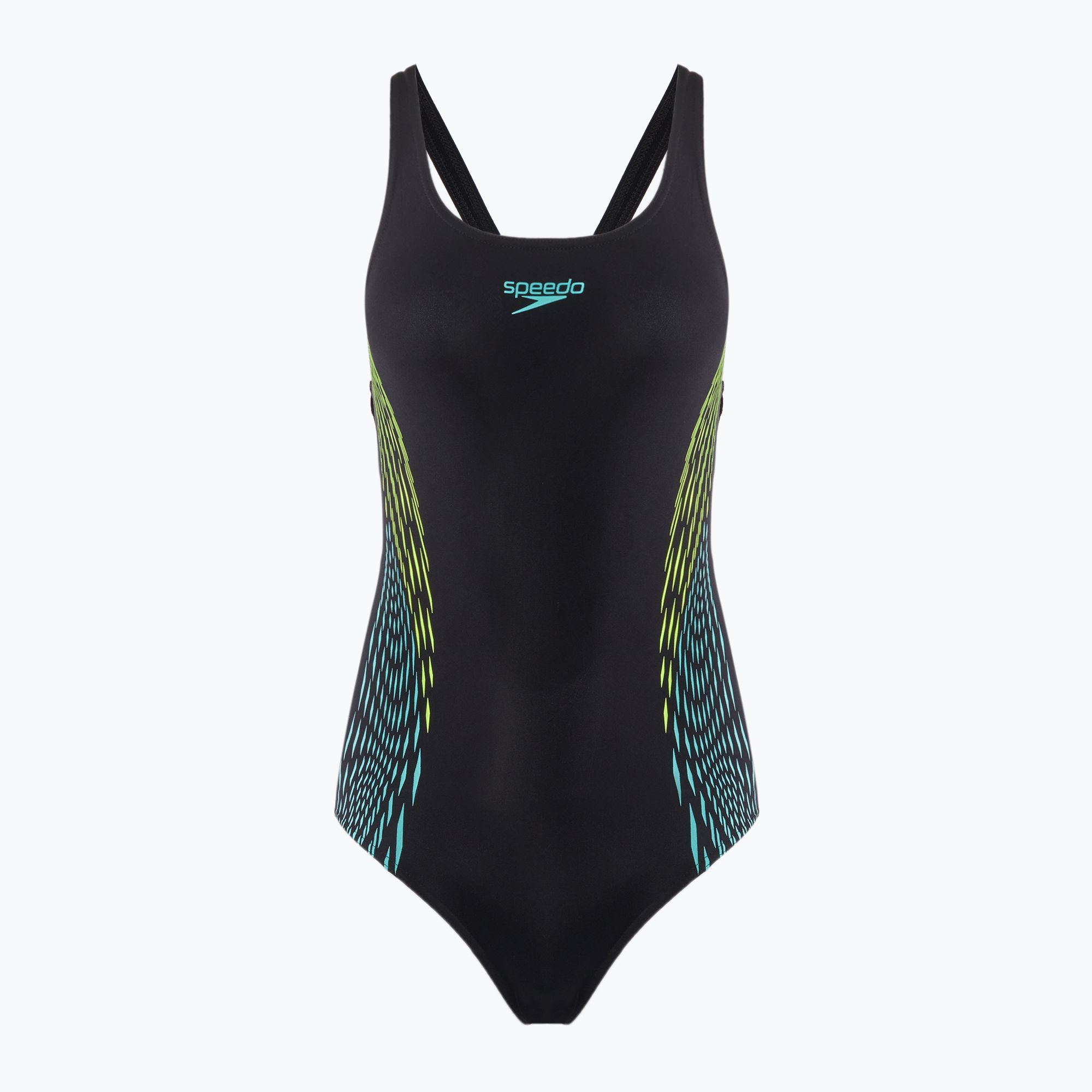 Speedo Placement Muscleback one-piece swimsuit black 8-00305814836 (8 ...