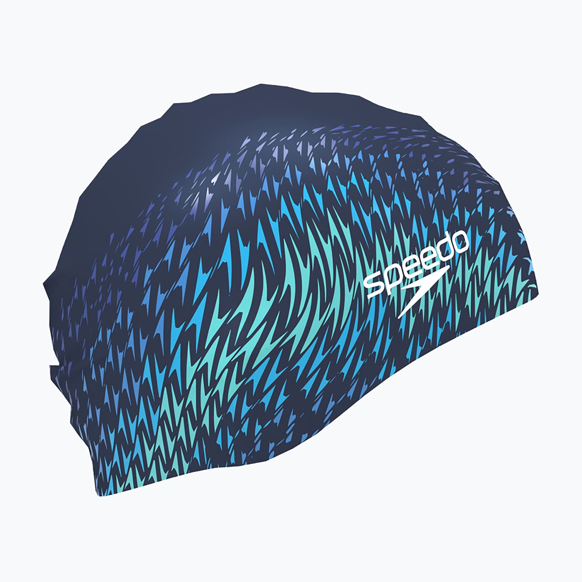Swim cap Speedo Printed Silicone peacoat flowing boom (8-0838501529 ...