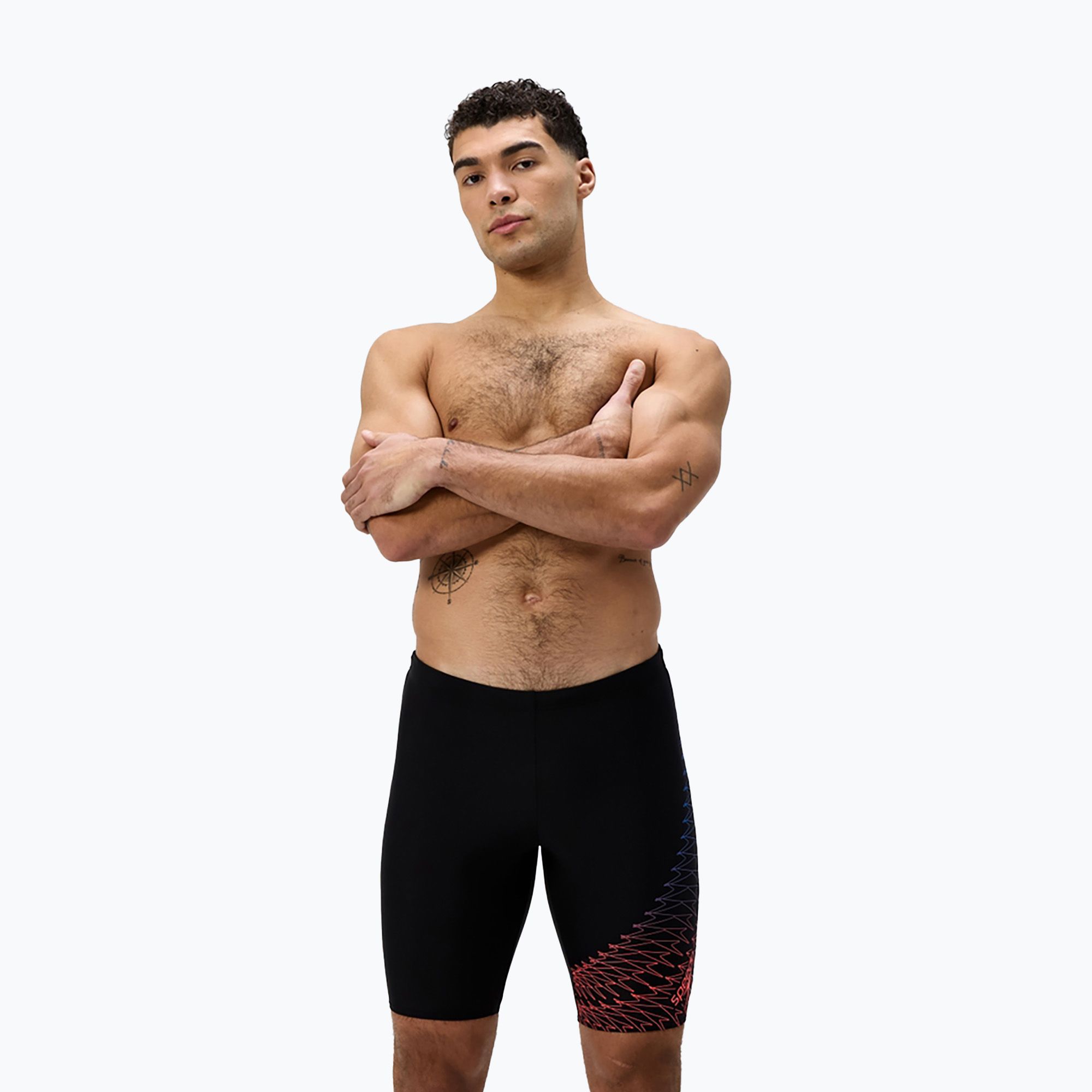 Men's swim jammers Speedo Medley Logo Jammer navy/cobalt pop (8 ...