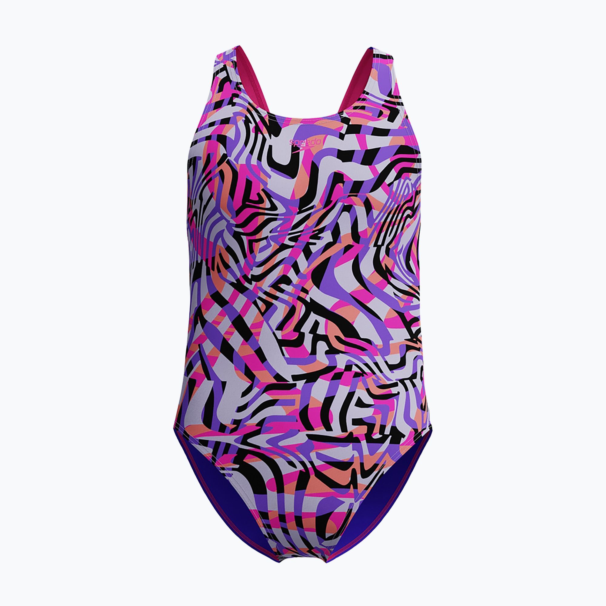 Children's one-piece swimsuit Speedo Digital Allover Leaderback flare ...