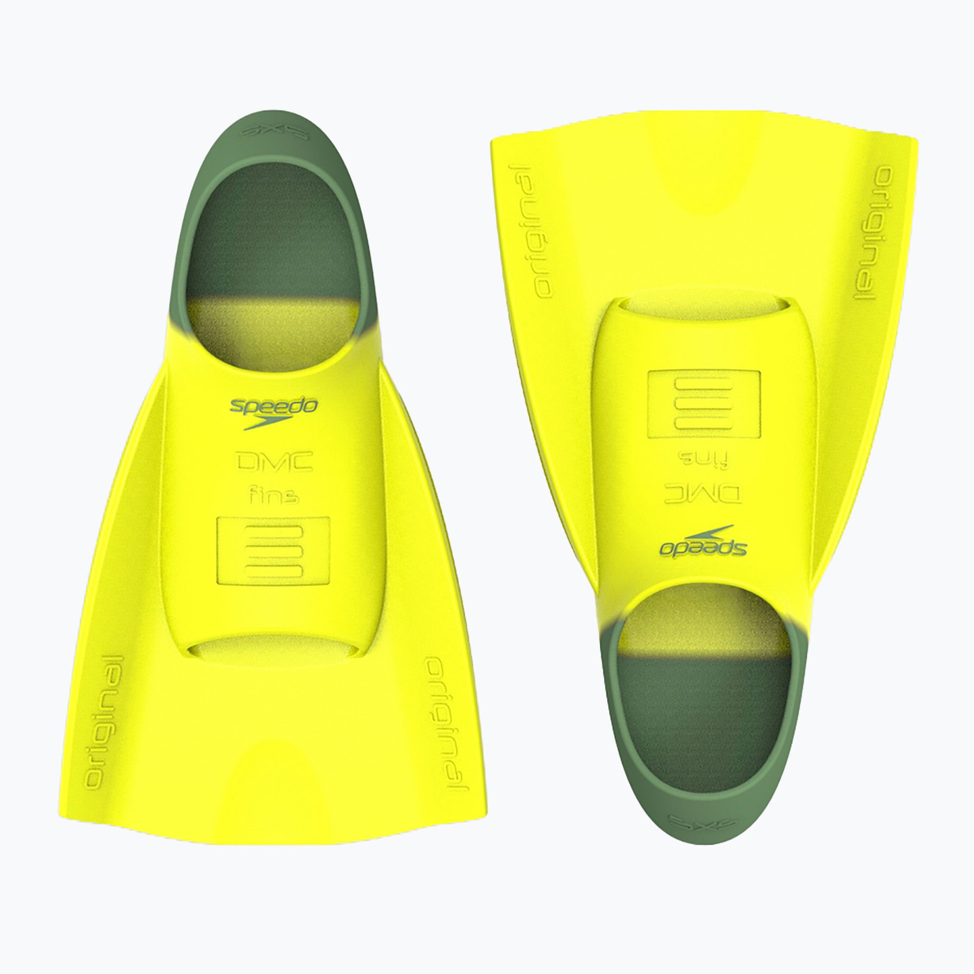 Swim fins Speedo DMC Original hyper yellow/olive (8-00536017218 ...