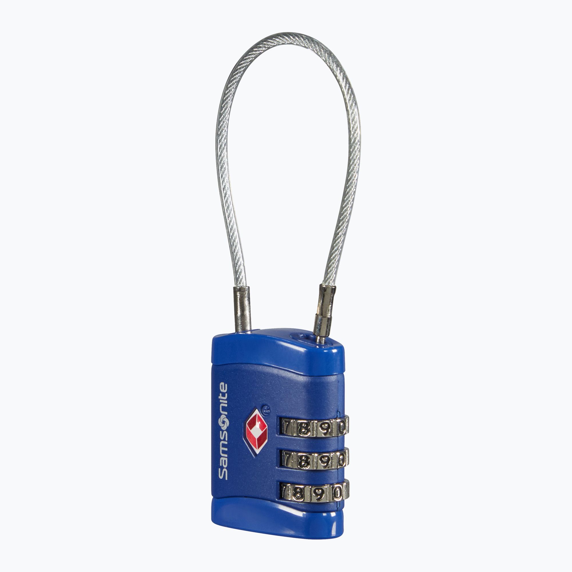 Samsonite Cablelock 3 Dial Tsa padlock midnight blue (121296 ...