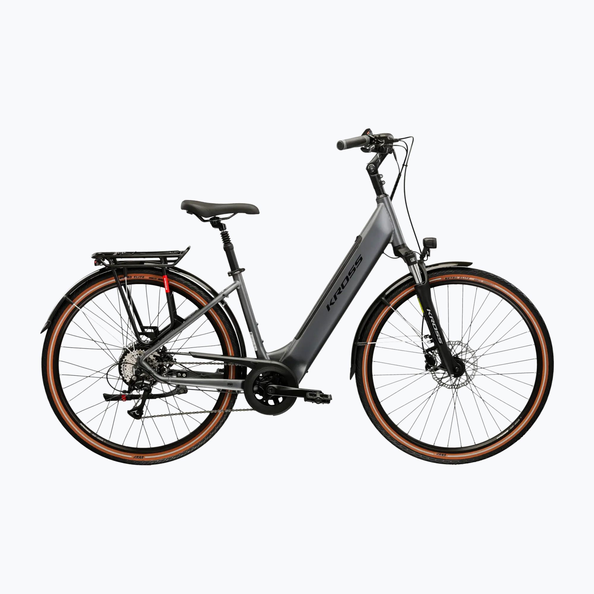 Electric bike KROSS Trans Hybrid 1.0 el. 522 Wh grey/black/matte ...