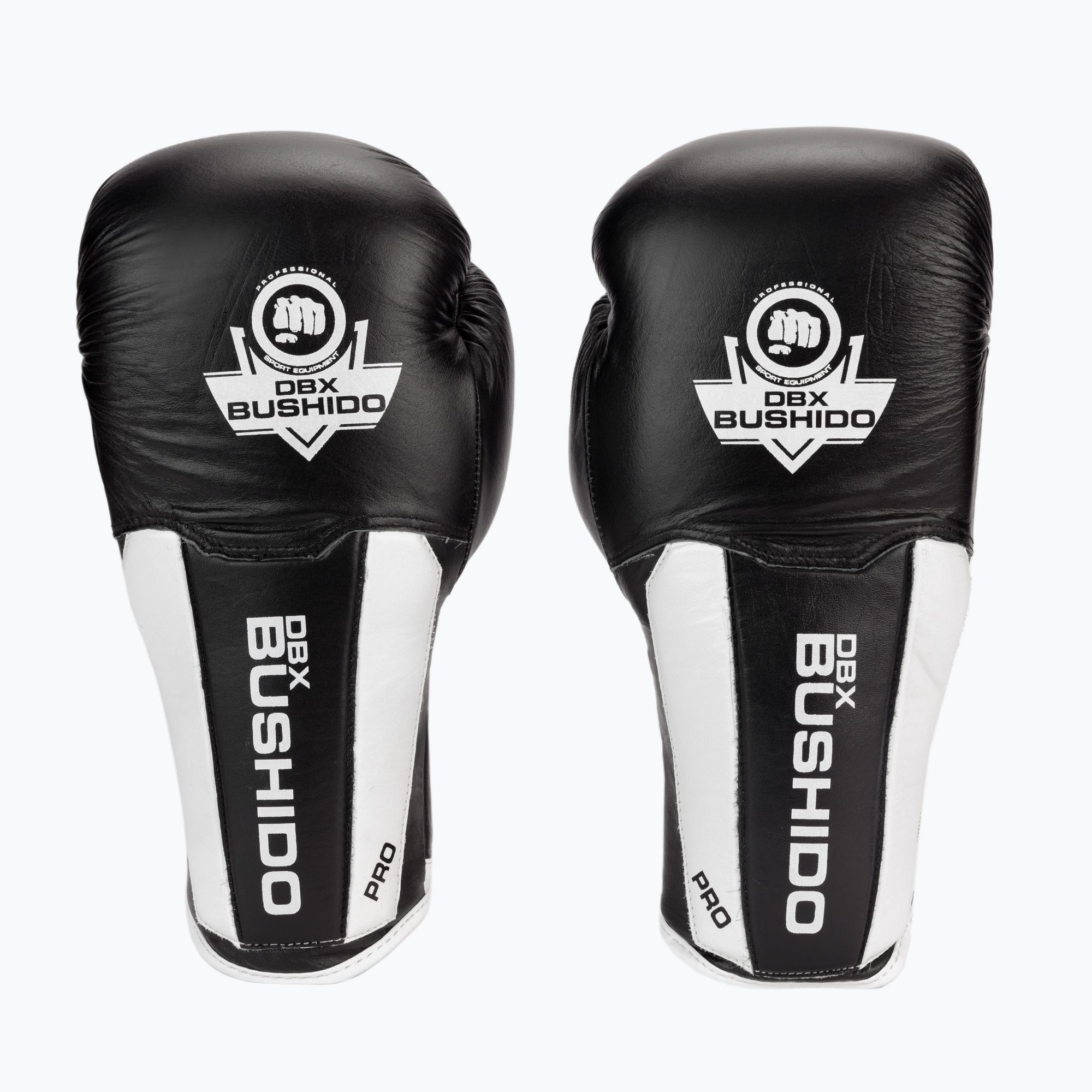 DBX BUSHIDO natural leather boxing gloves black and white B-3WPRO (B ...