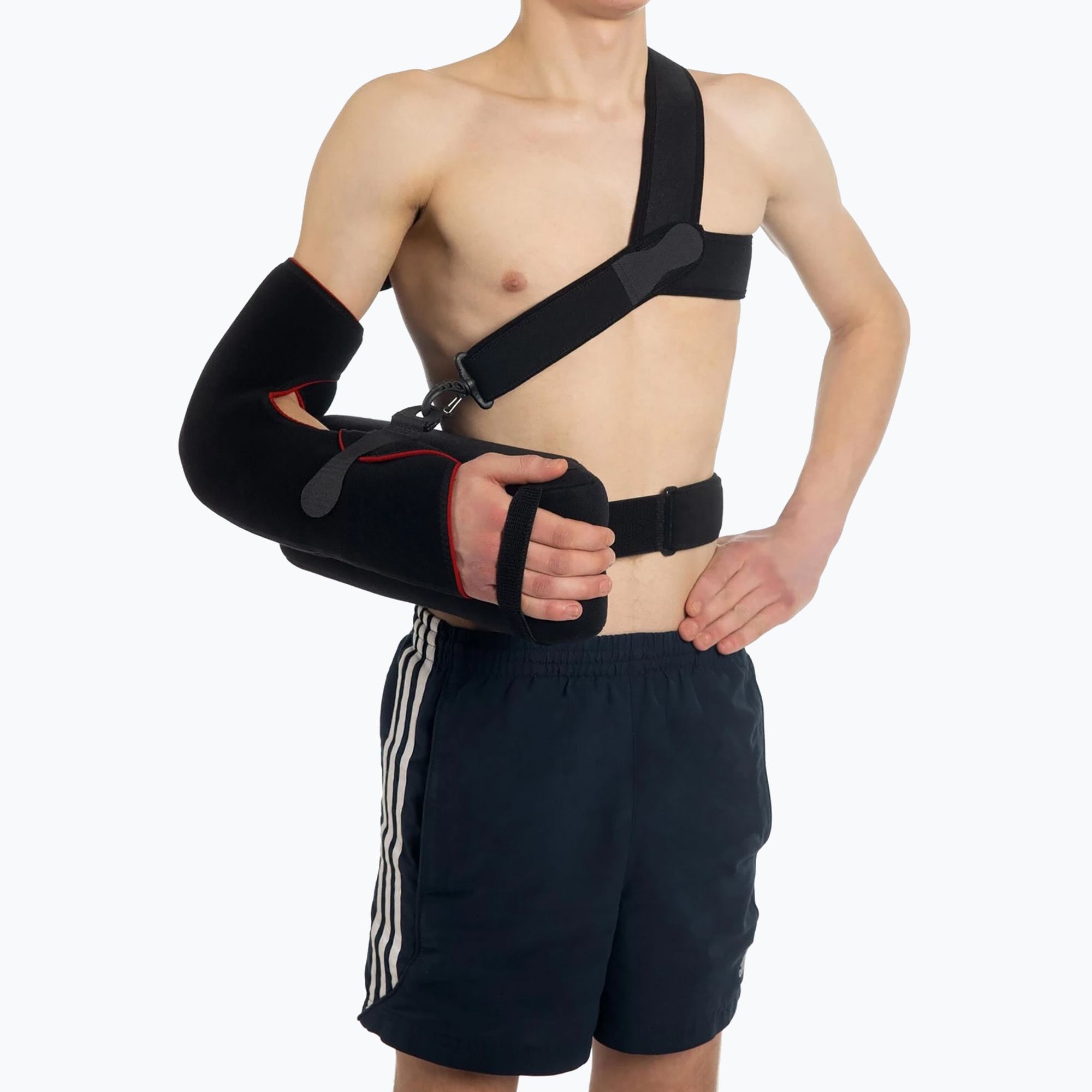Shoulder abduction brace MSupport Red black (MSR 212) - Sportano.com