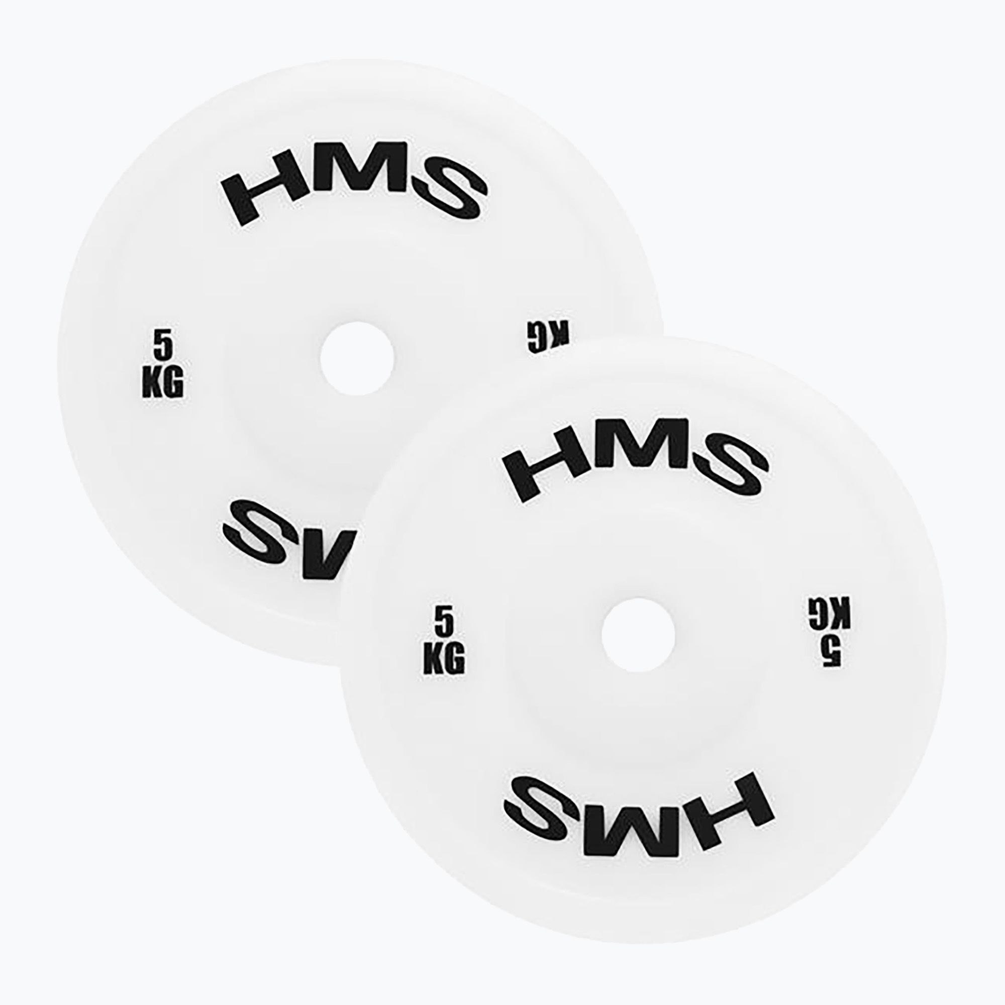 PE Olympic weight HMS TPP05 2 x 5 kg white (17-61-115) - Sportano.com