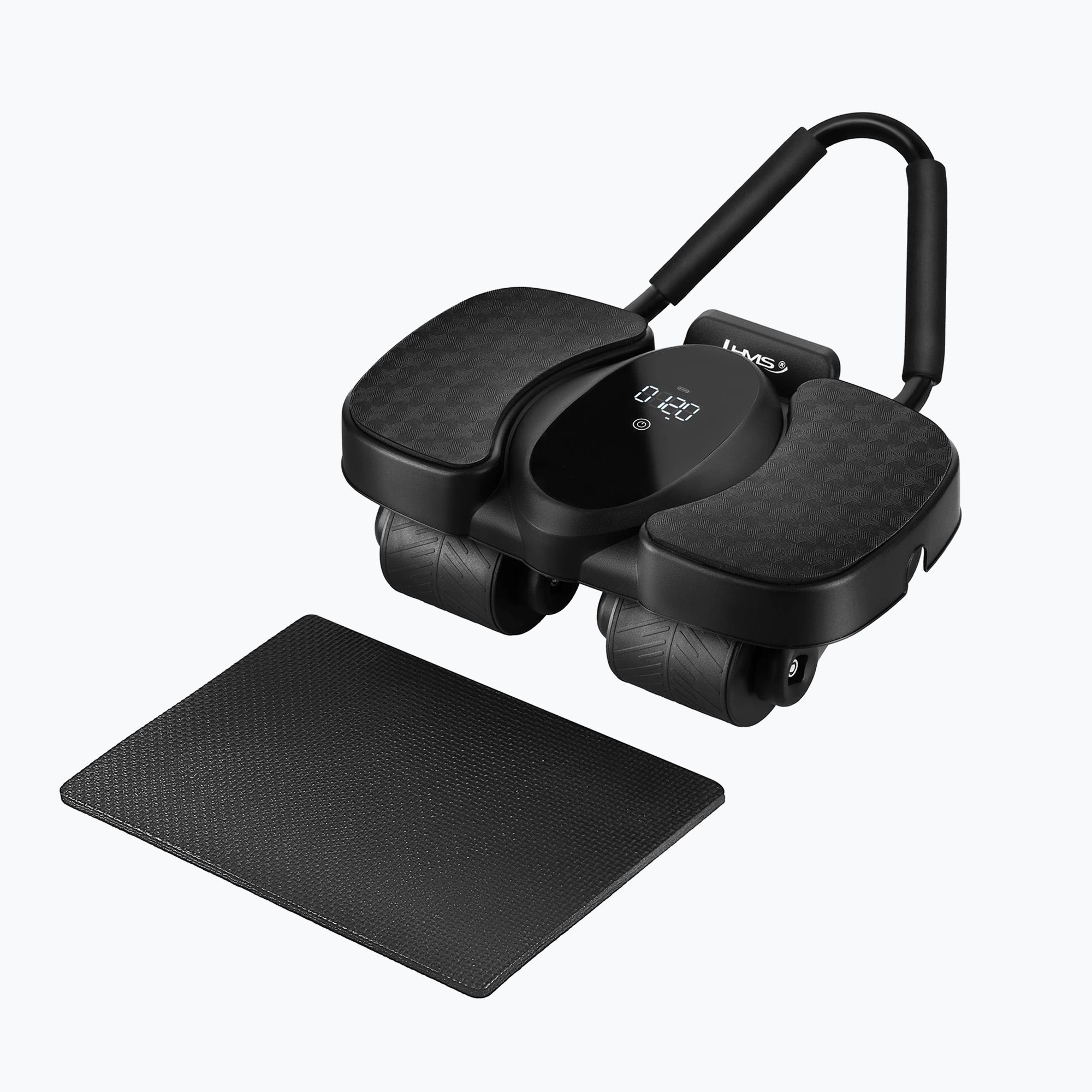 Automatic ab wheel for abdominal muscle exercises with support and ...