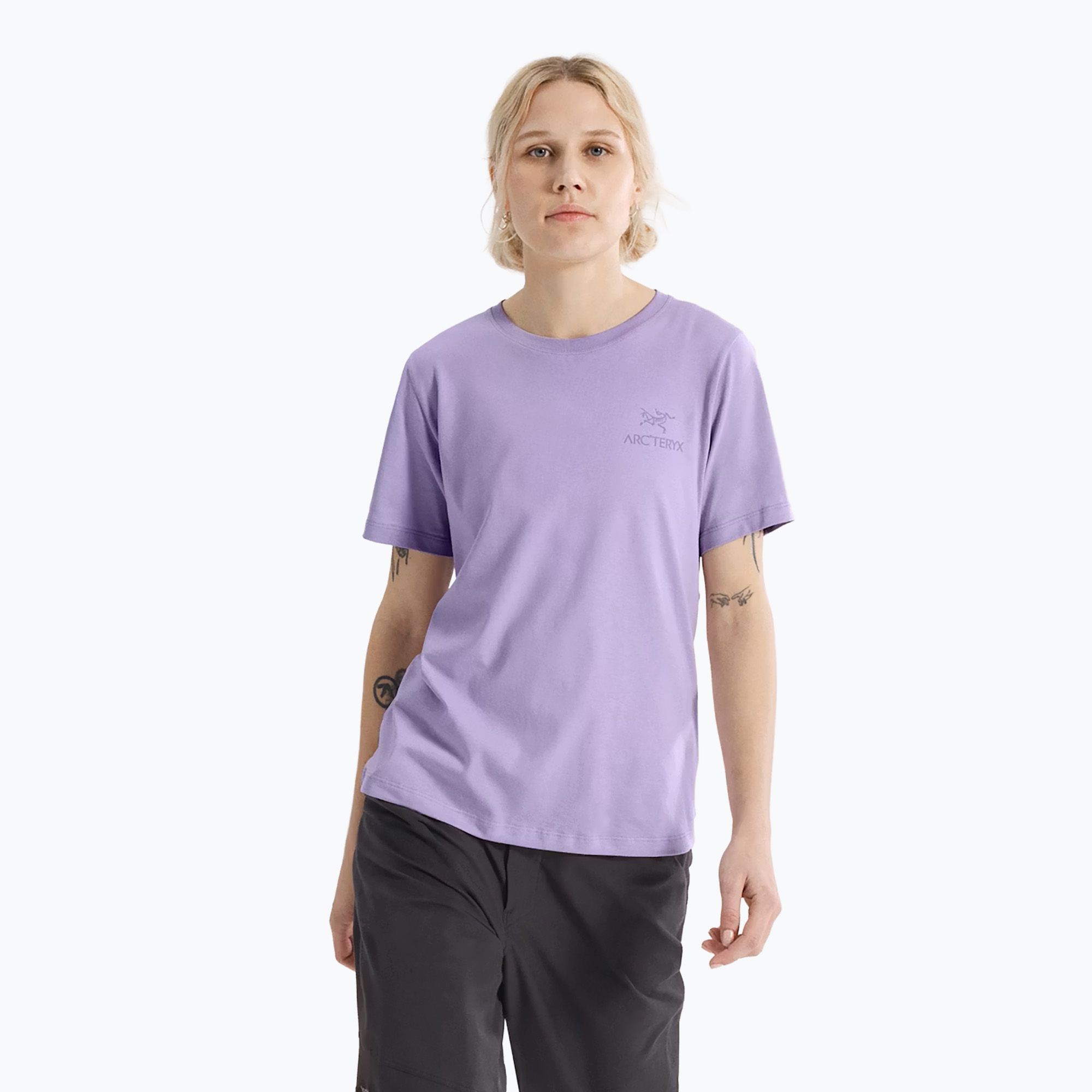 Women's T-shirt Arcteryx Kragg Sl Cotton Emblem Crew aster (X000009502 ...