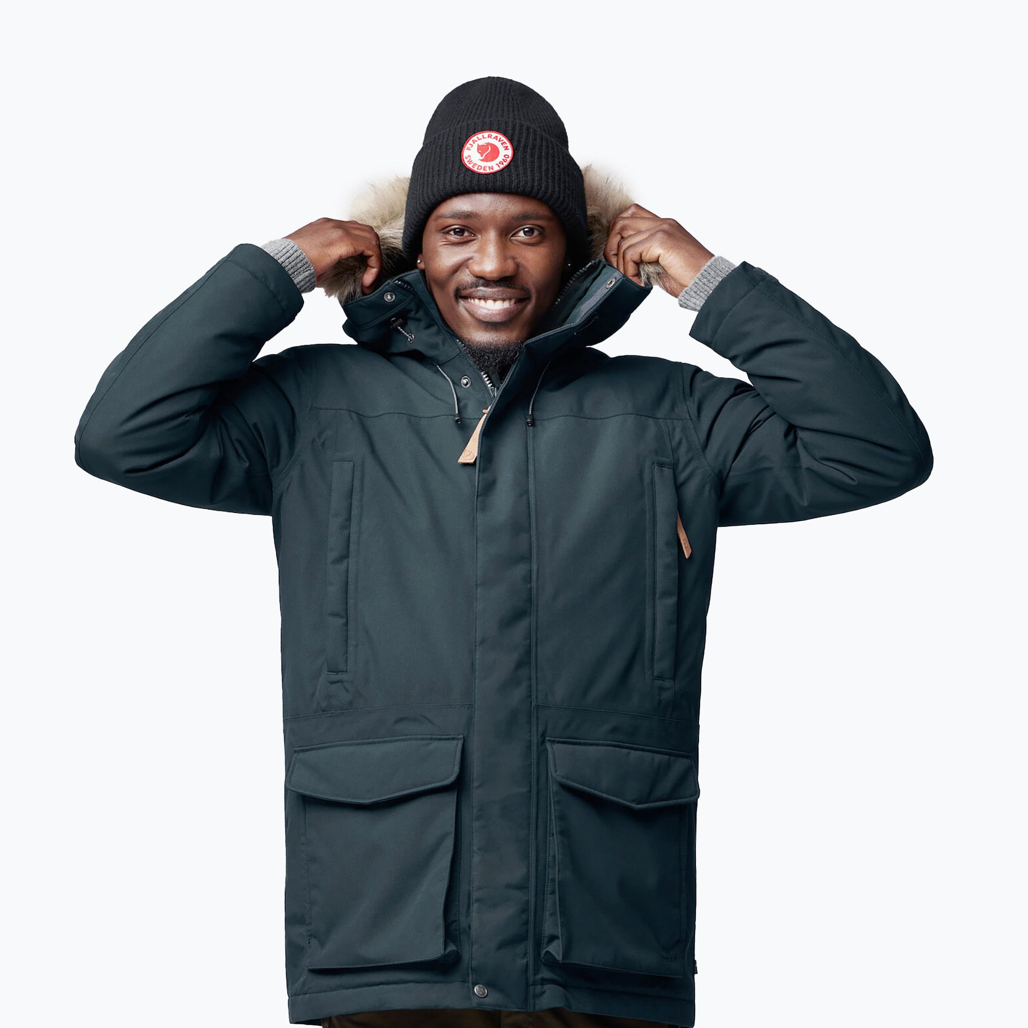Men's winter jacket Fjällräven Nuuk Lite Parka 555 dark navy (F87158 ...