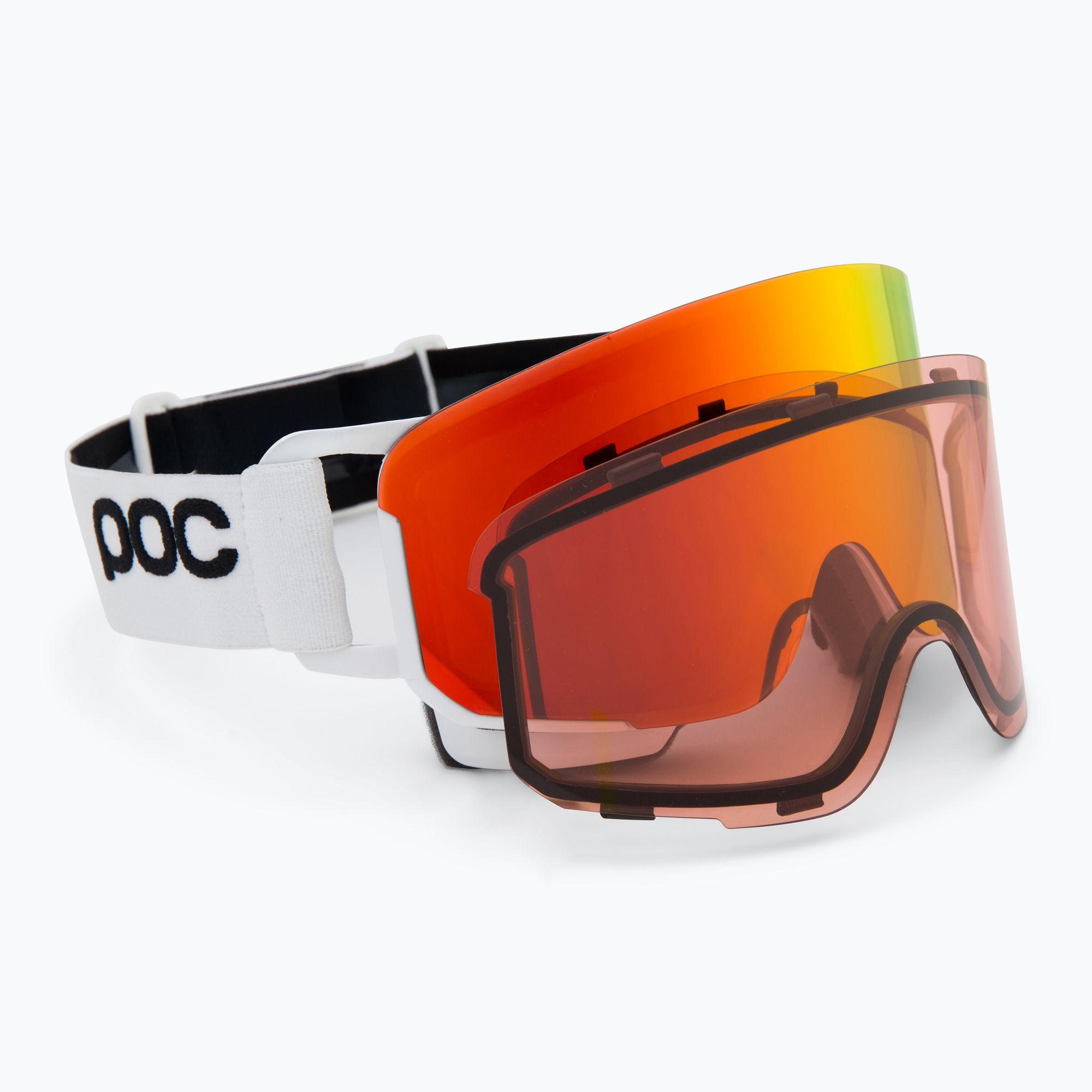 POC Nexal hydrogen white/partly sunny orange ski goggles (40850 ...