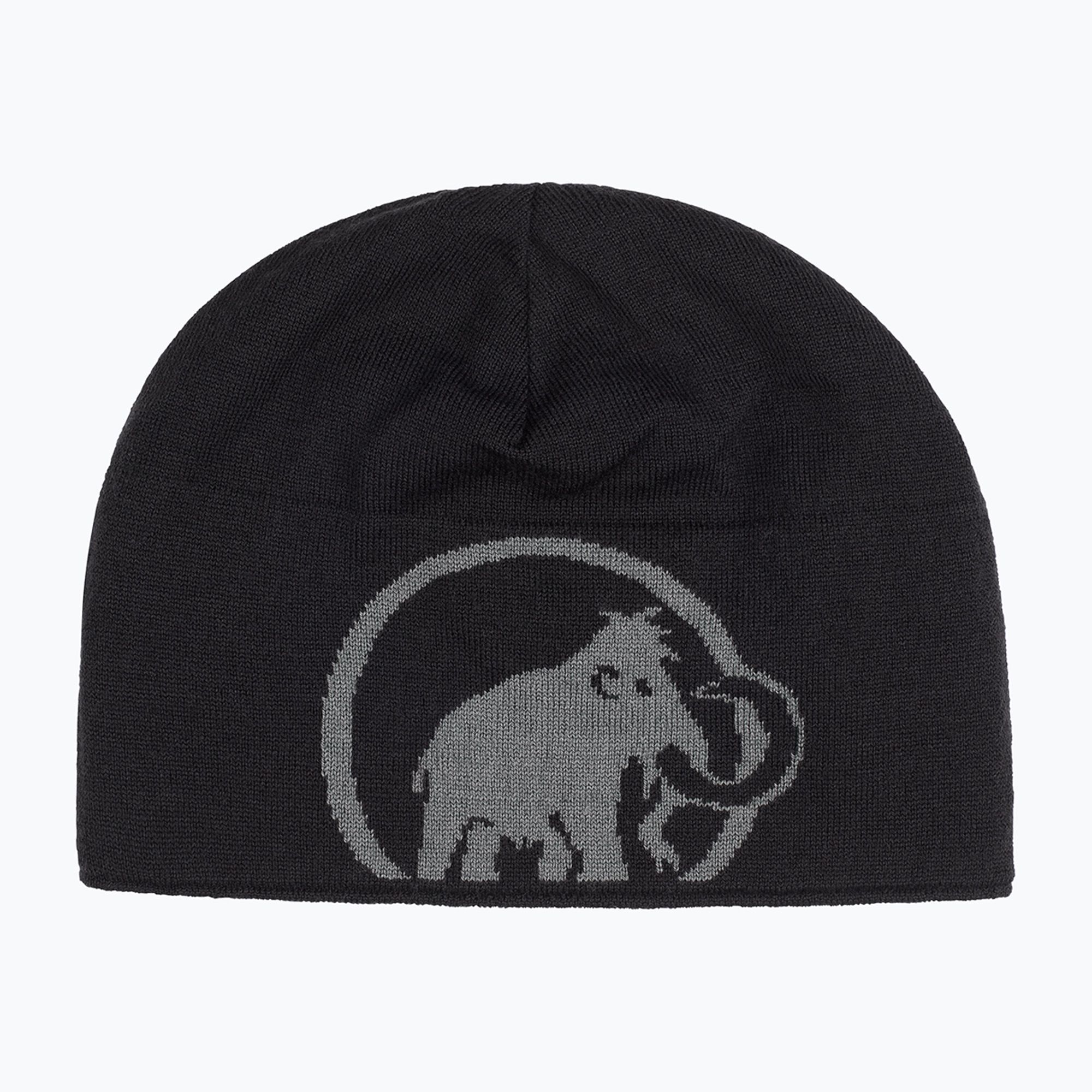 Winter hat Mammut Logo steel/black (1191-04892-00722) - Sportano.com