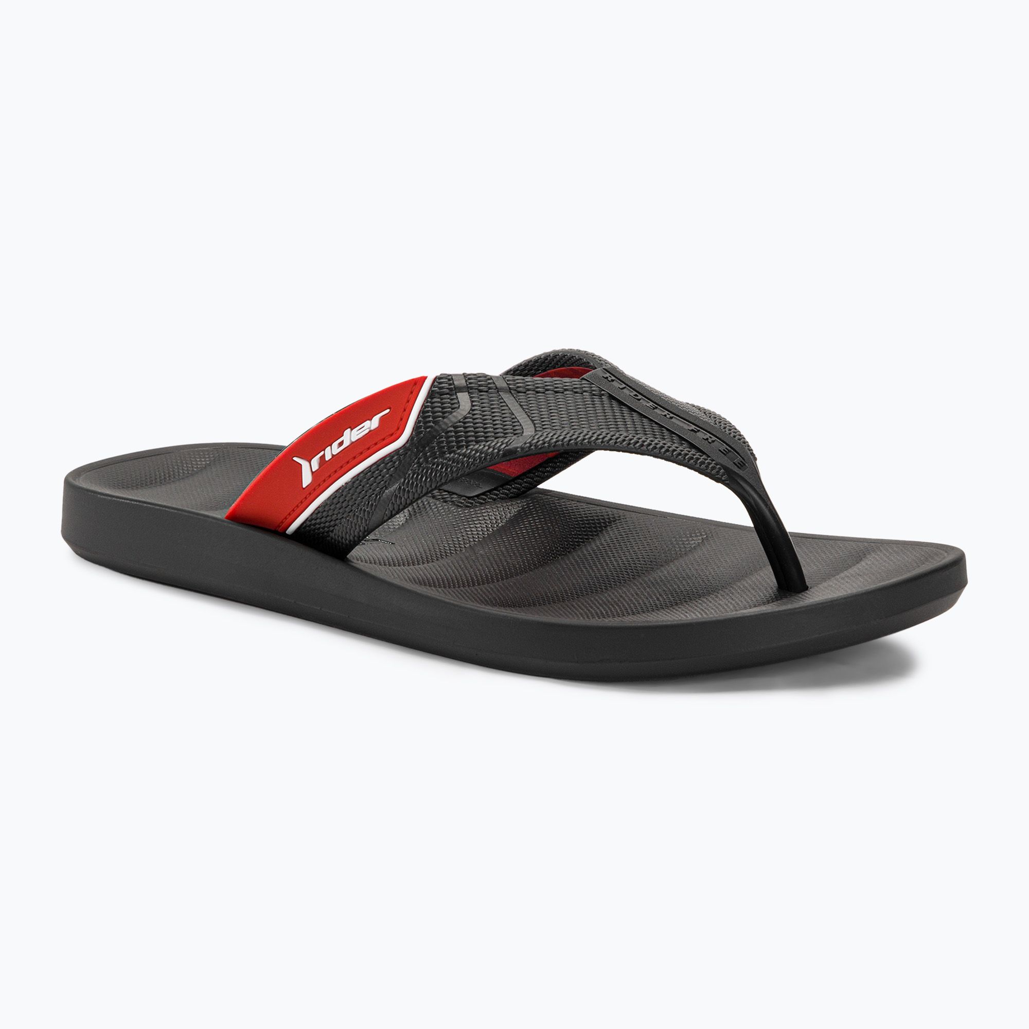 Men's RIDER Free Mix Thong flip flops black/red - Sportano.com