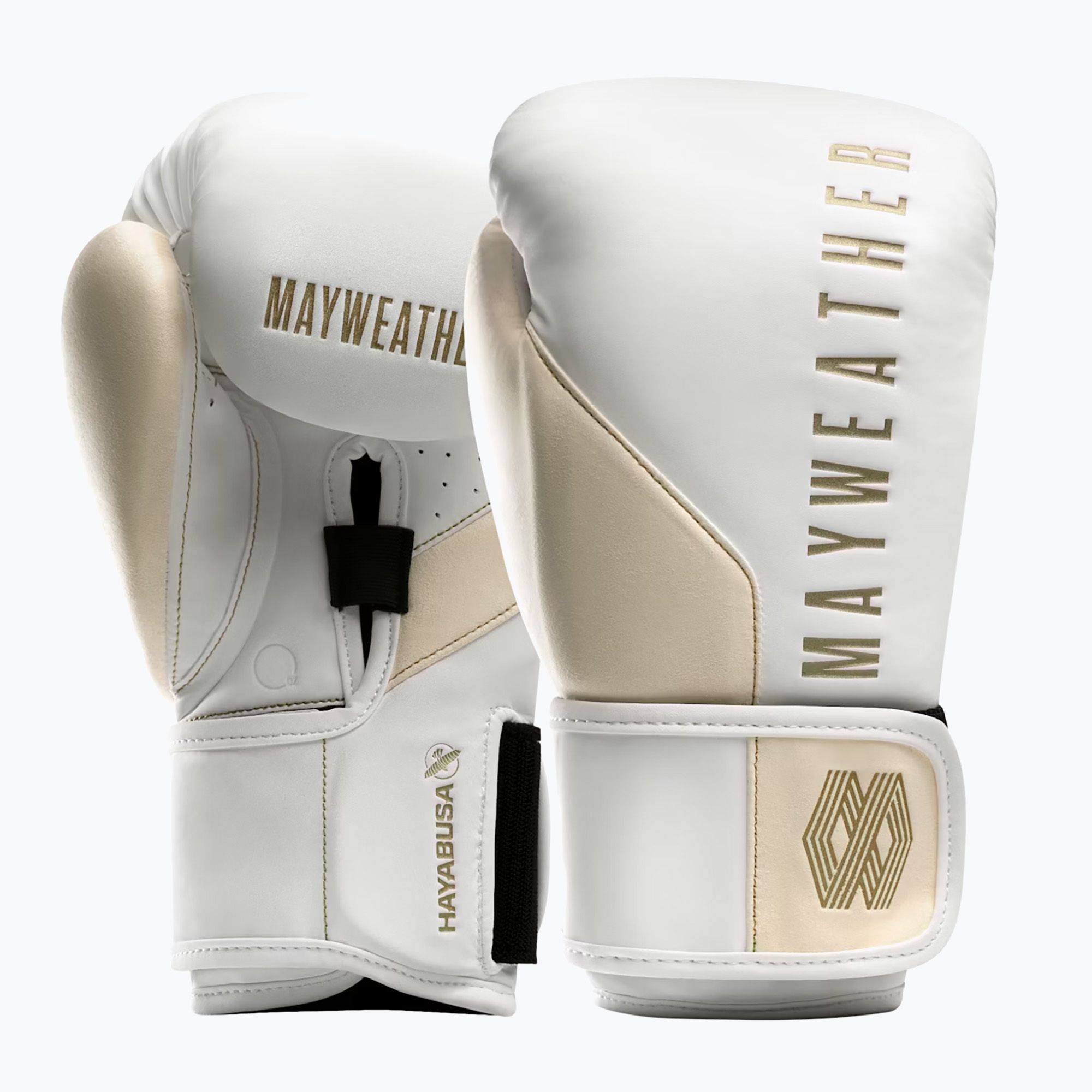 Hayabusa Mayweather Champ white/gold boxing gloves (MWCHPBG-WHGD-12 ...