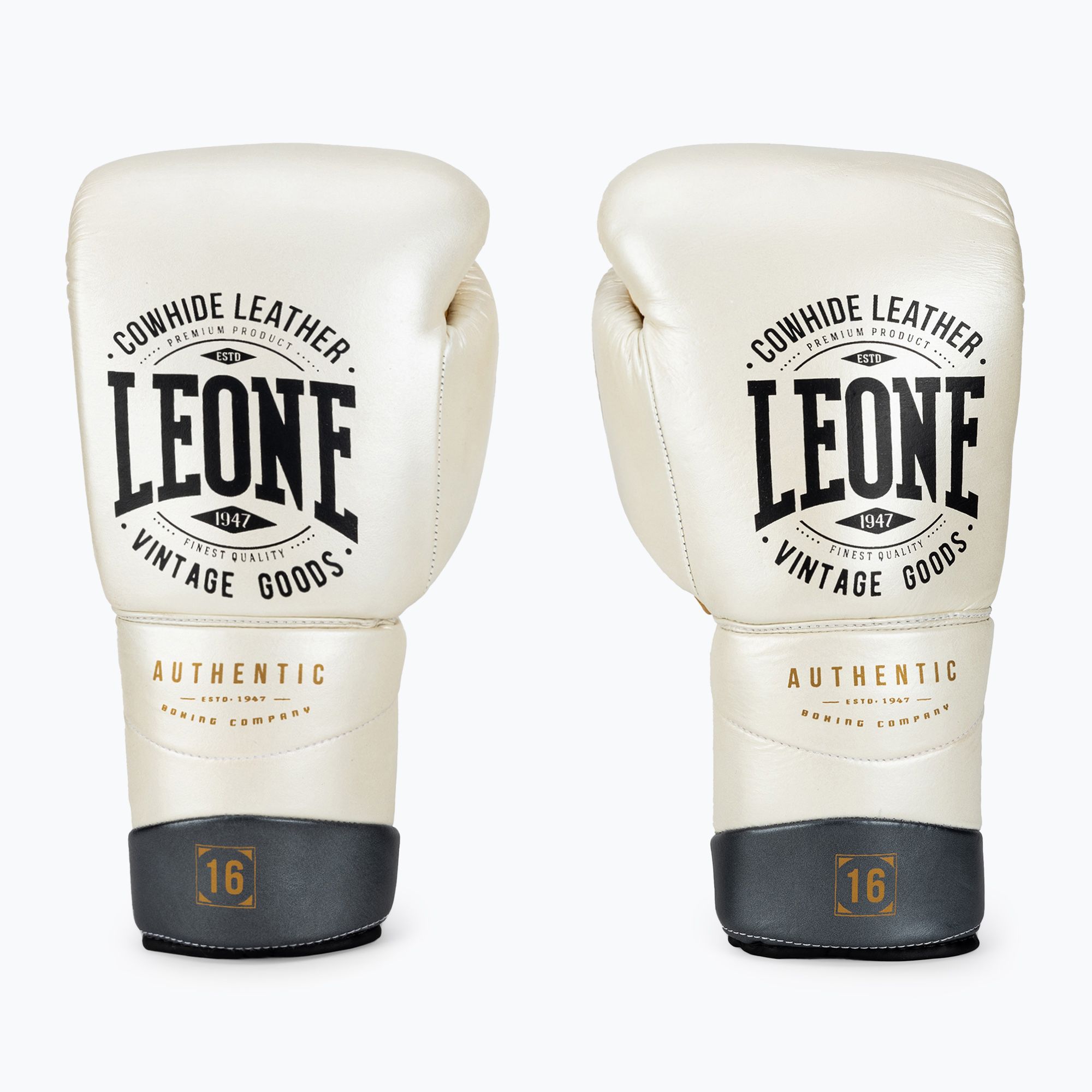 LEONE boxing gloves 1947 Authentic 2 white (GN116L) - Sportano.com