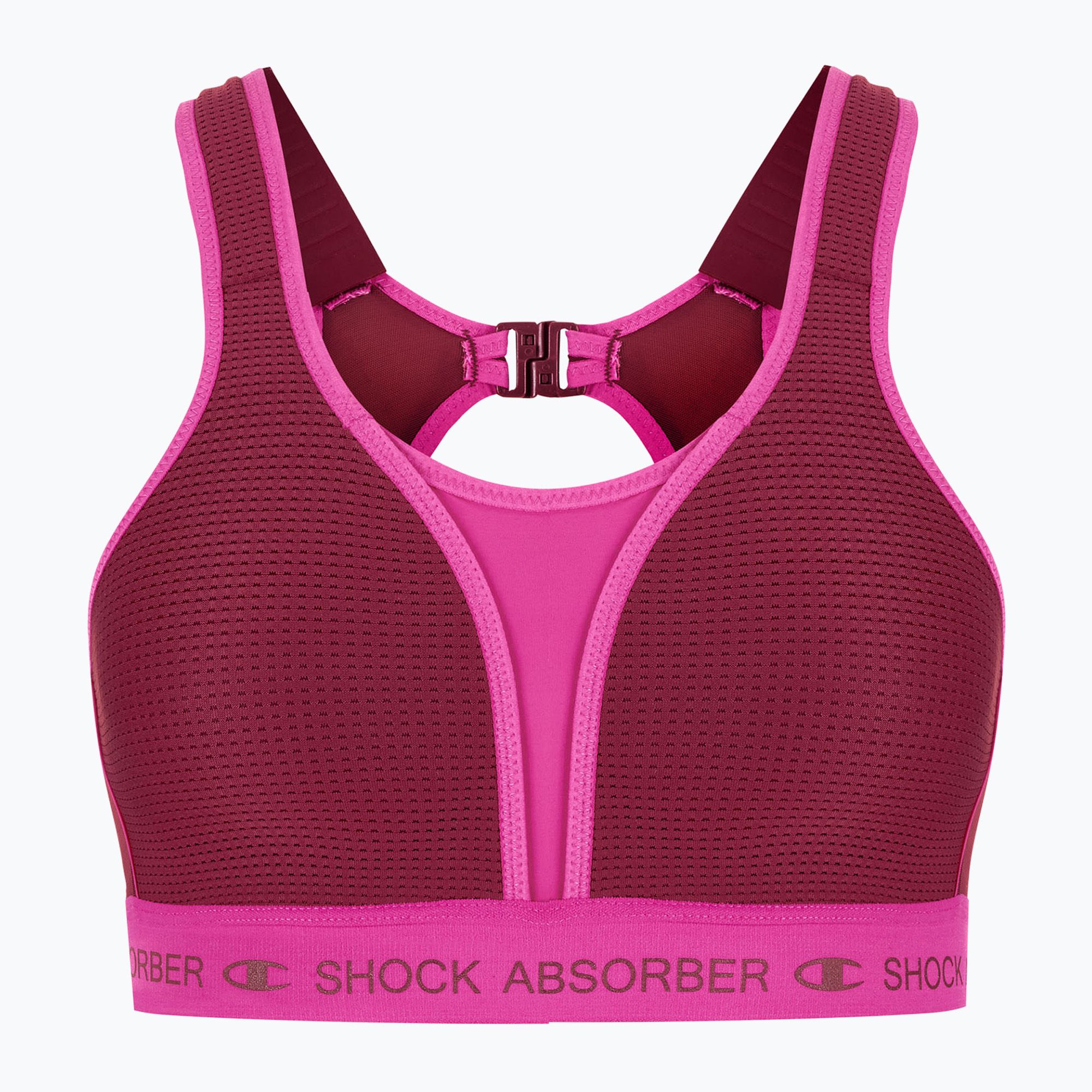 Shock Absorber Ultimate Run Bra Padded tibetan red training bra (U10057) - Sportano.com