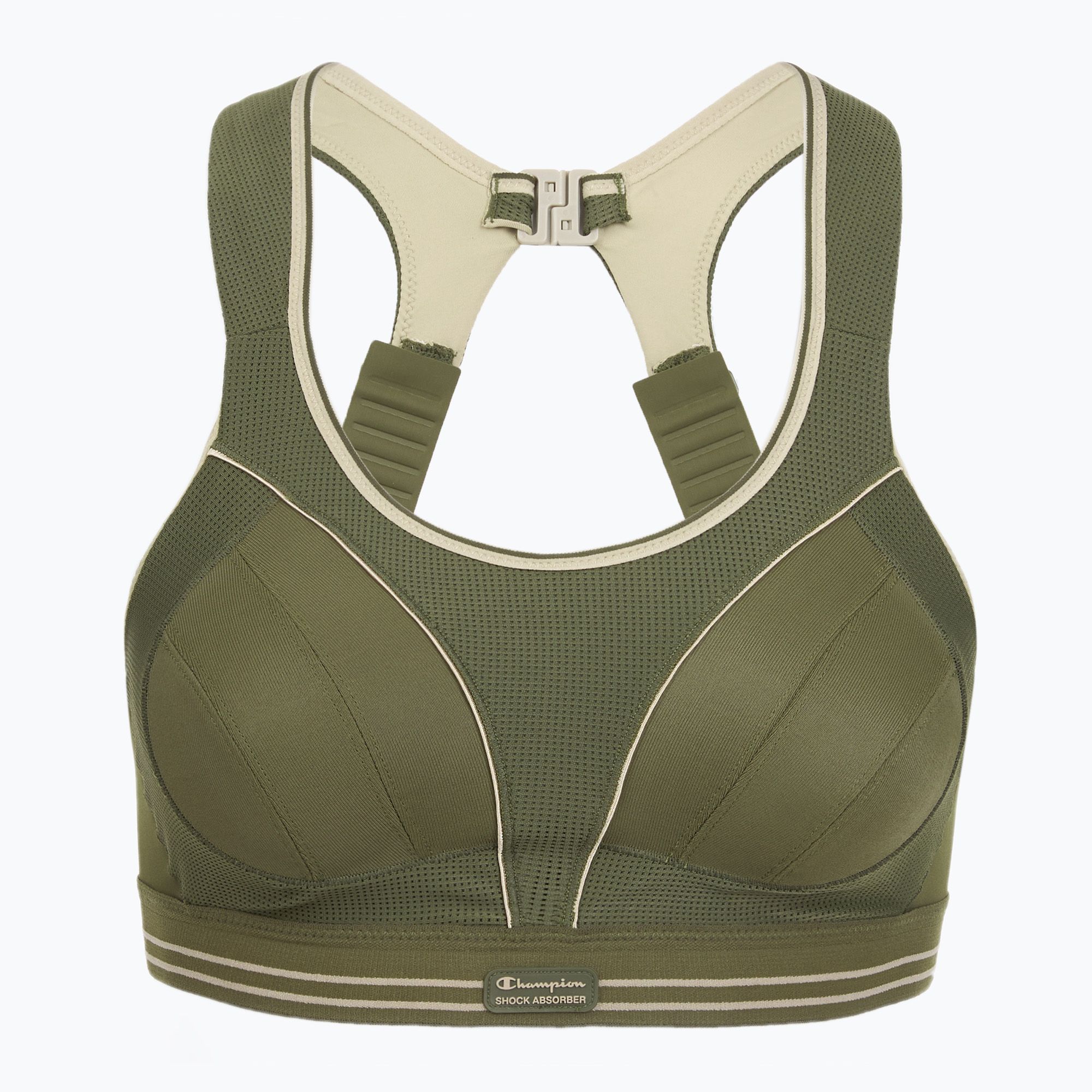 Training bra Shock Absorber Ultimate Run Bra green (U10046) - Sportano.com