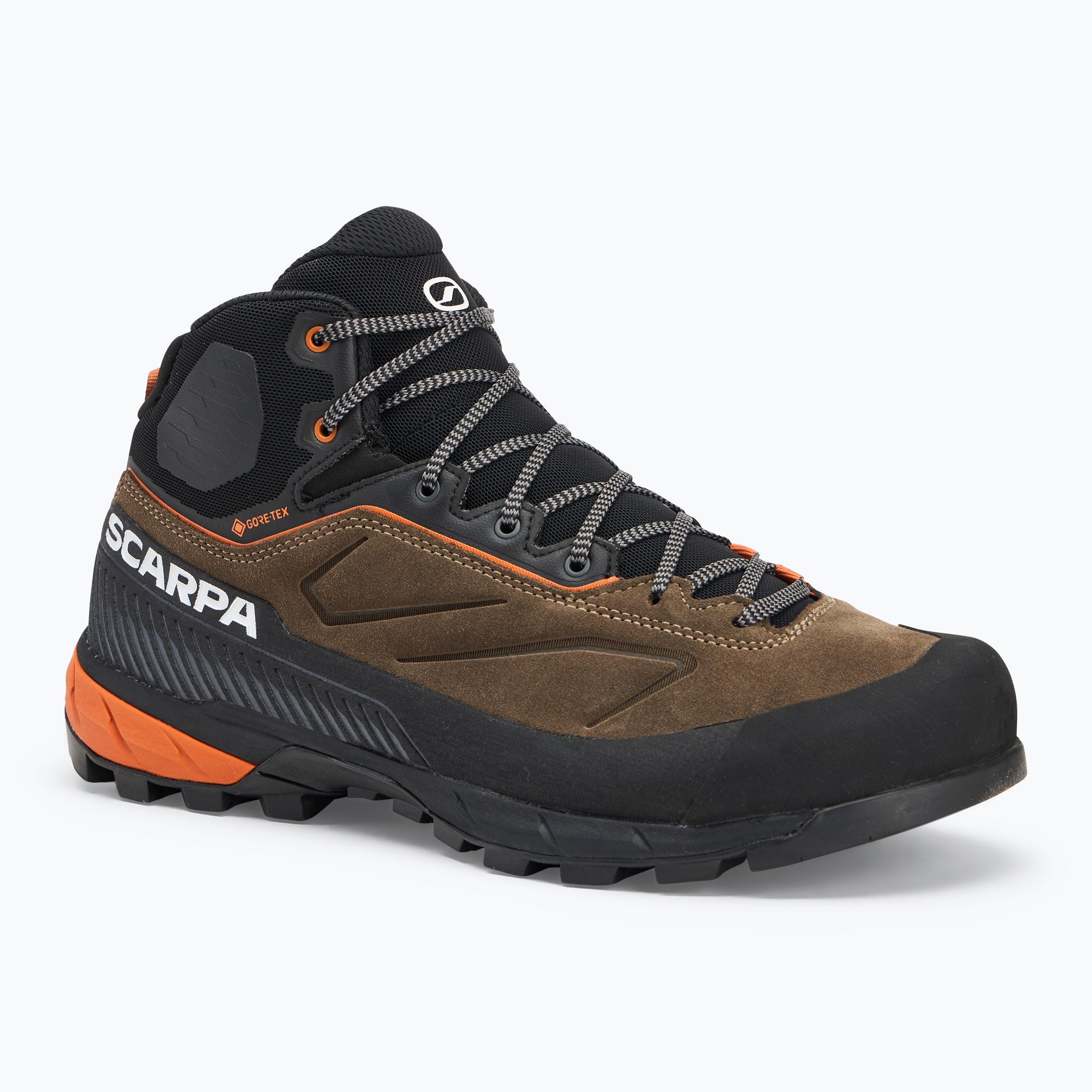 Men's SCARPA Rapid Xt Mid Gtx approach shoes caribou / rust orange ...
