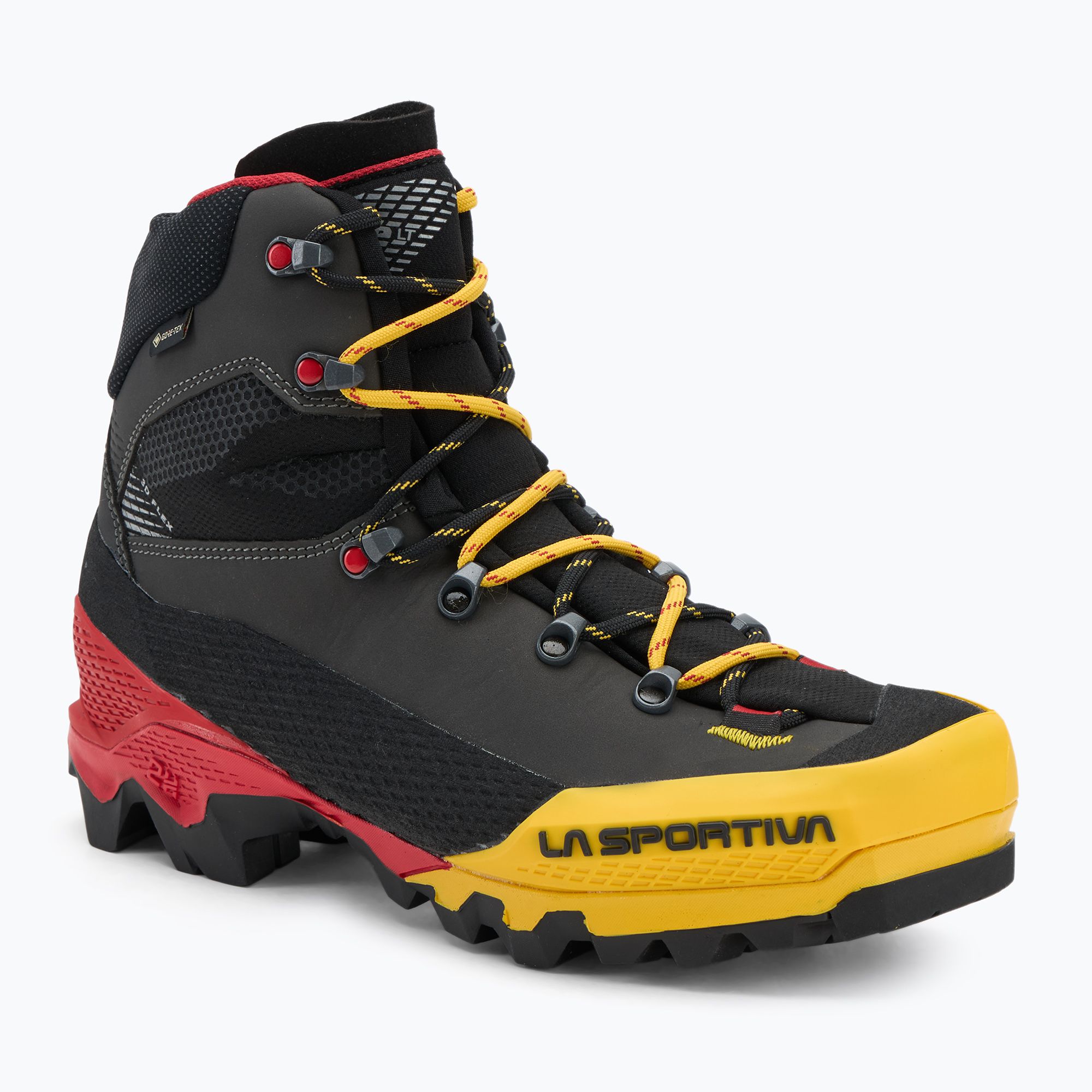 Menʼs mountaineering boots La Sportiva Aequilibrium LT GTX black/yellow ...