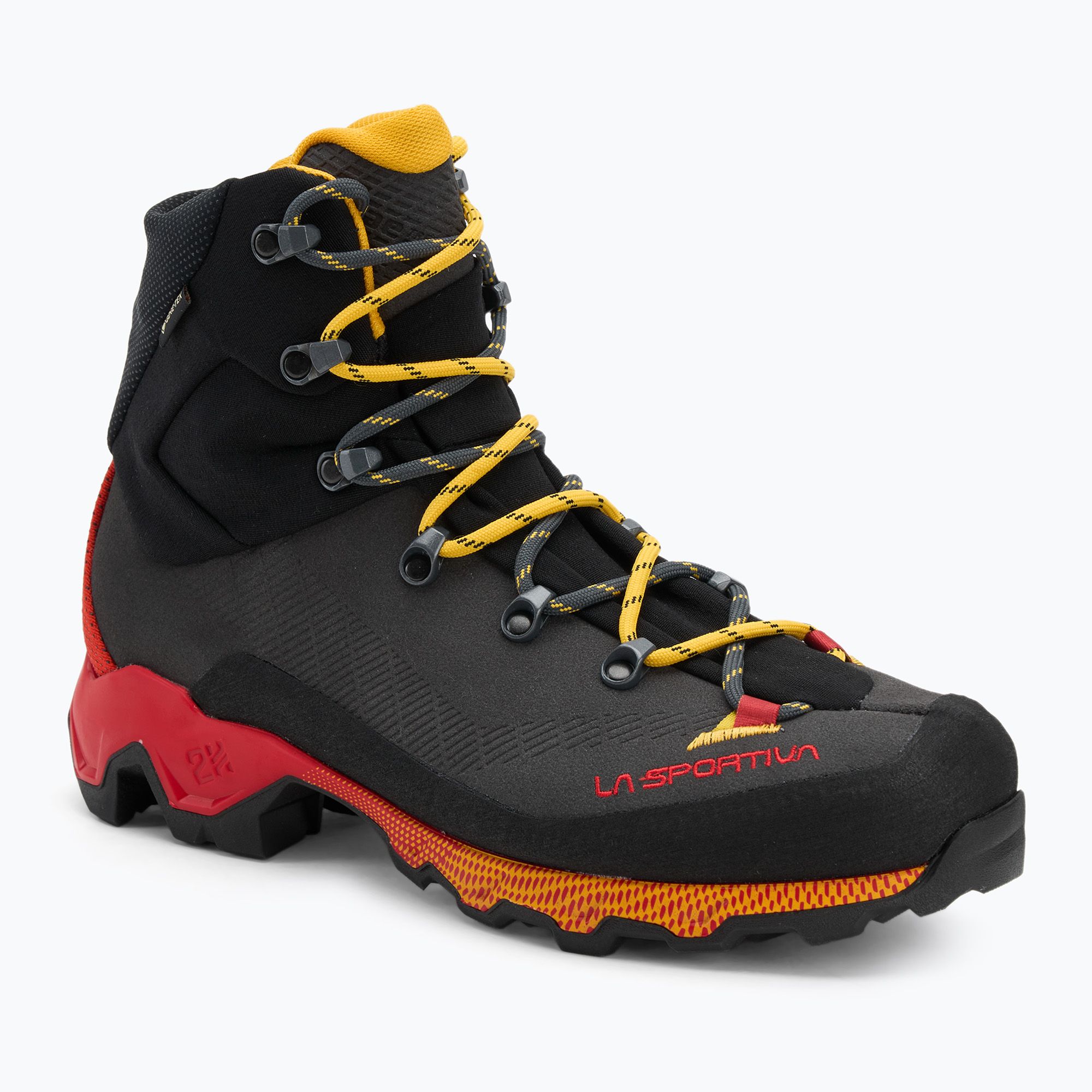 Men's trekking shoes La Sportiva Aequilibrium Trek GTX carbon/yellow ...