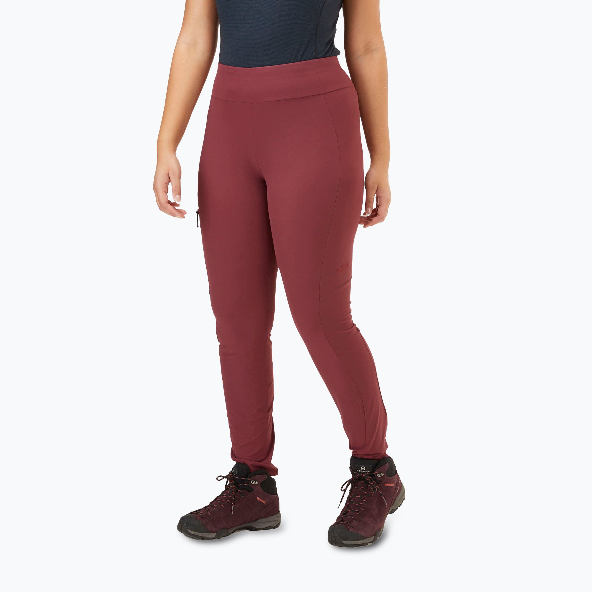 Women's softshell trousers Rab Elevation deep heather (QFB-17 ...