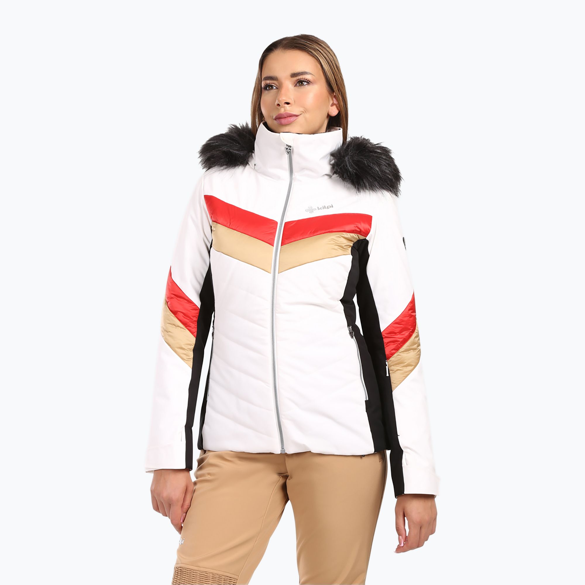 Women's ski jacket Kilpi Lin white (ZL0109KI) - Sportano.com