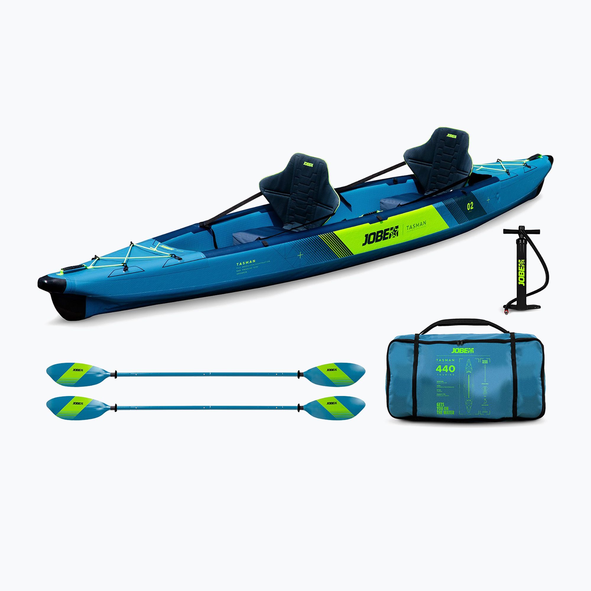 JOBE Tasman Inflatable Package 2-person kayak (600024003) - Sportano.com