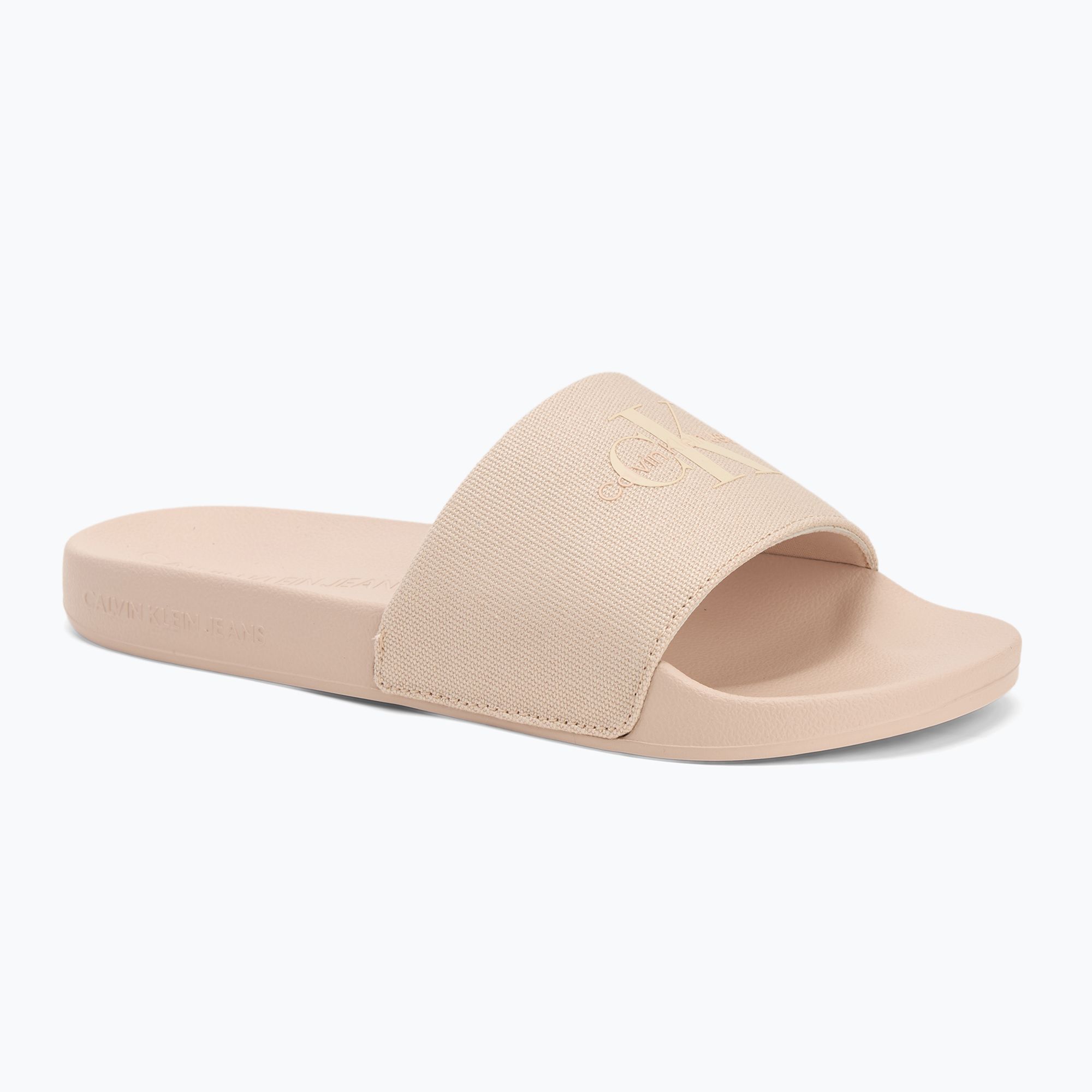 Calvin Klein women's slides YW0YW01835 Slide Monogram Wn triple whisper ...