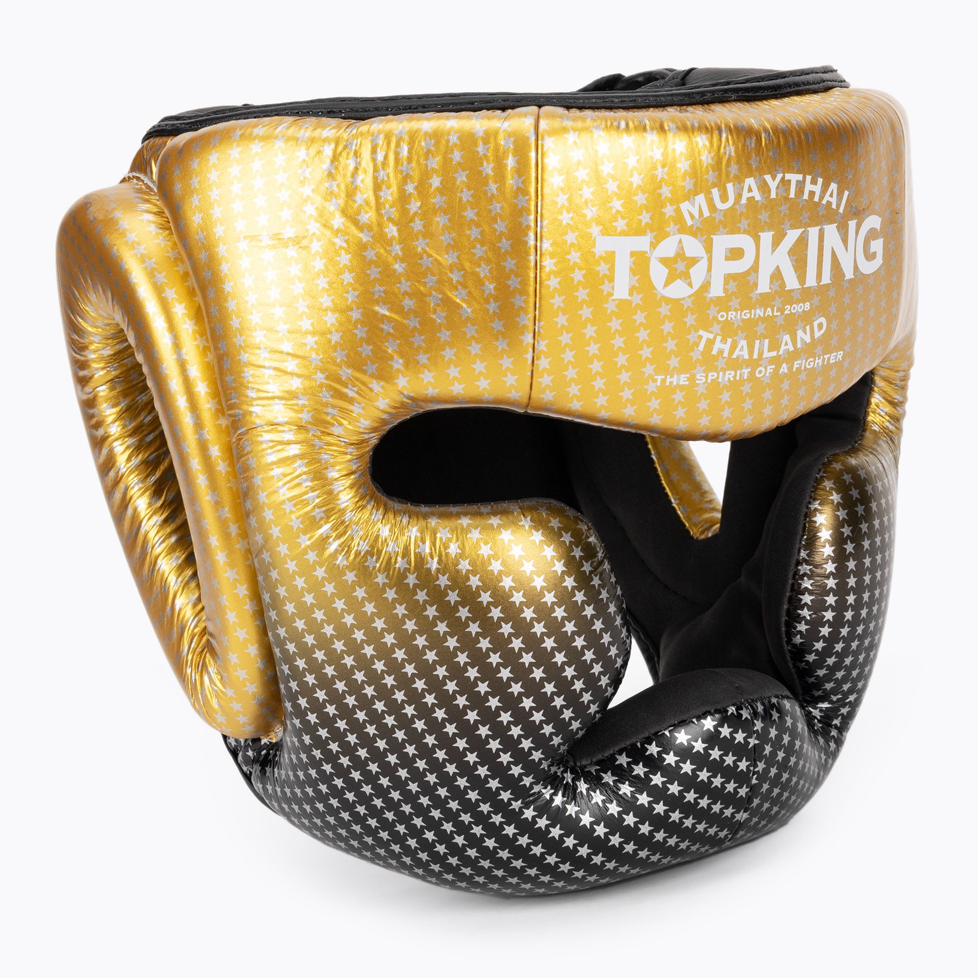 Top King Super Star gold boxing helmet (TKHGSS-01) - Sportano.com