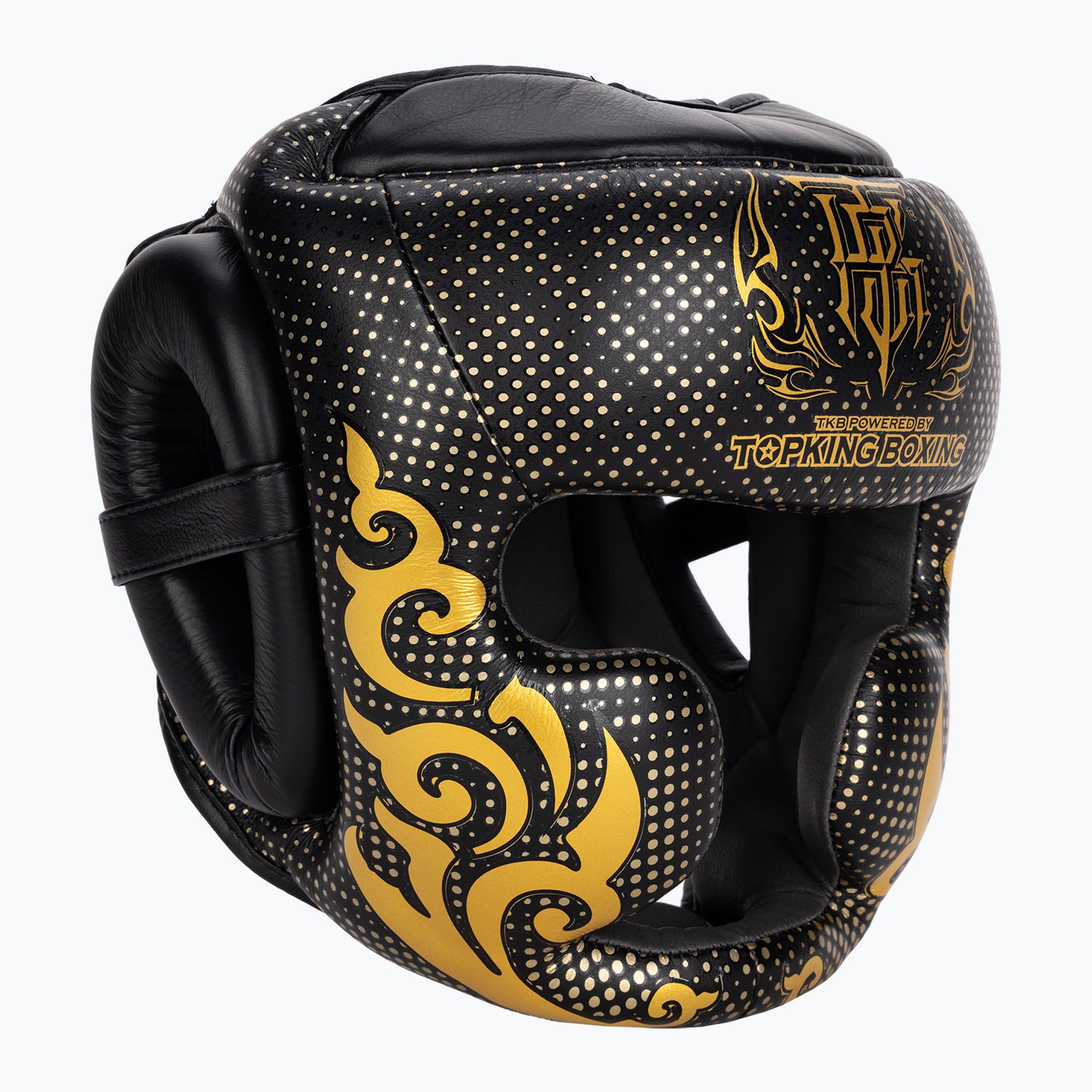 Top King Kanok black boxing helmet (TKHGKN-01-BK) - Sportano.com