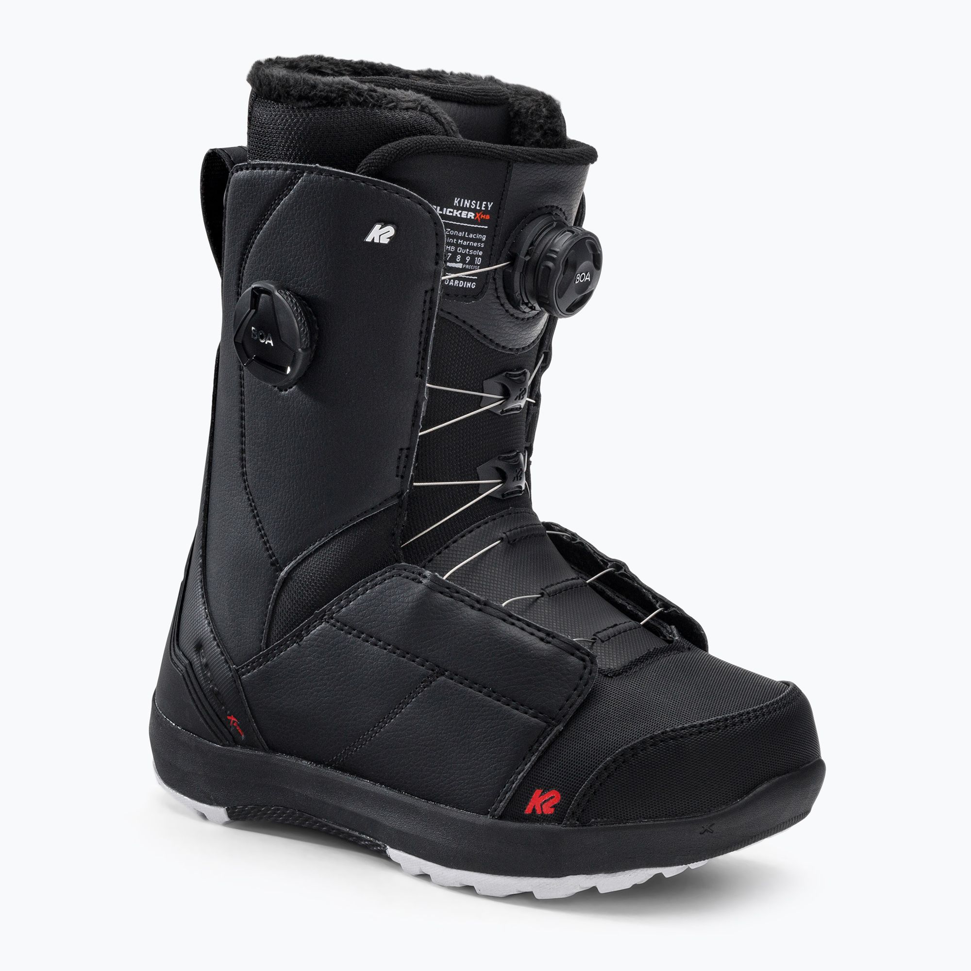 K2 Kinsley Clicker X HB snowboard boots black 11E2017 (11E2017/12 ...