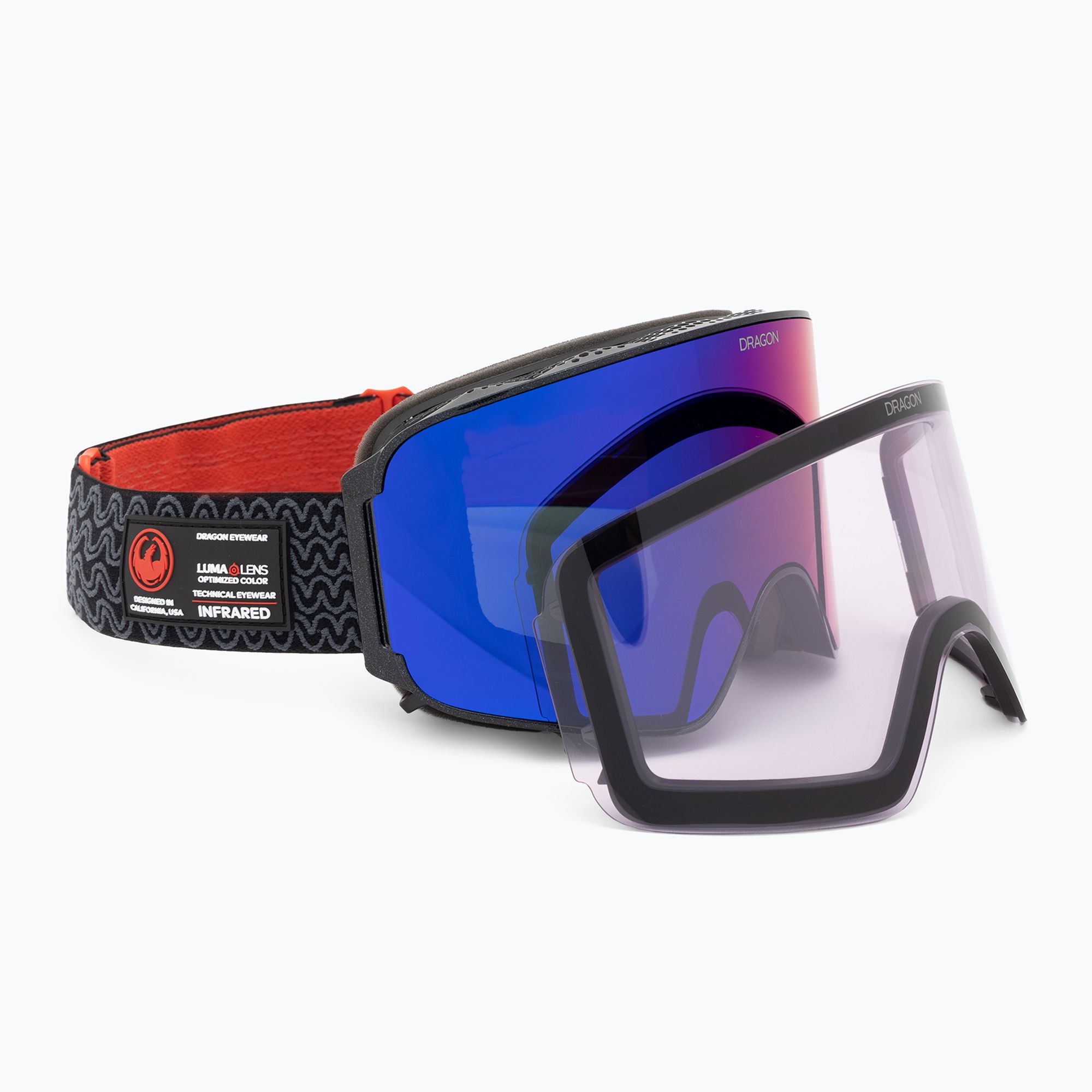 DRAGON NFX MAG OTG obsidian/lumalens solace ir/violet ski goggles ...
