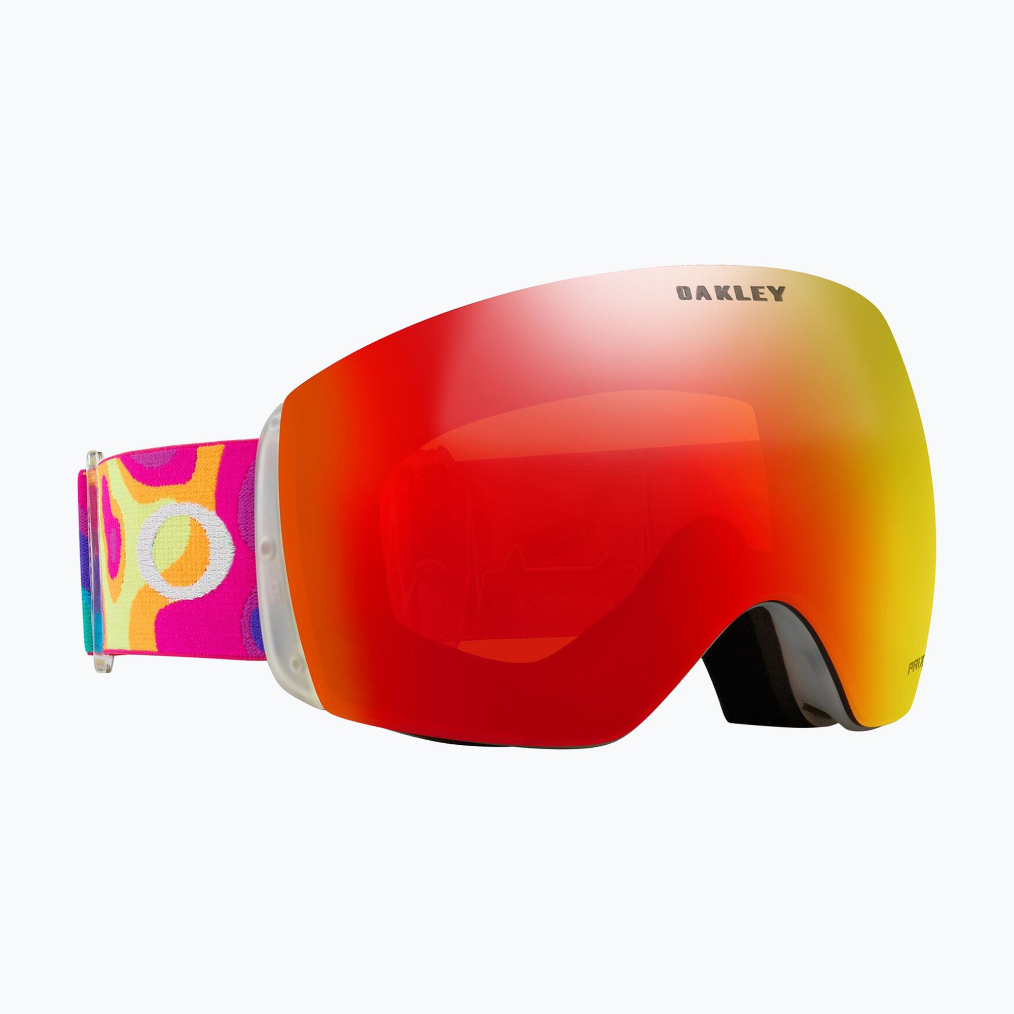 Oakley Flight Deck L heat map/prizm snow torch iridium ski goggles ...