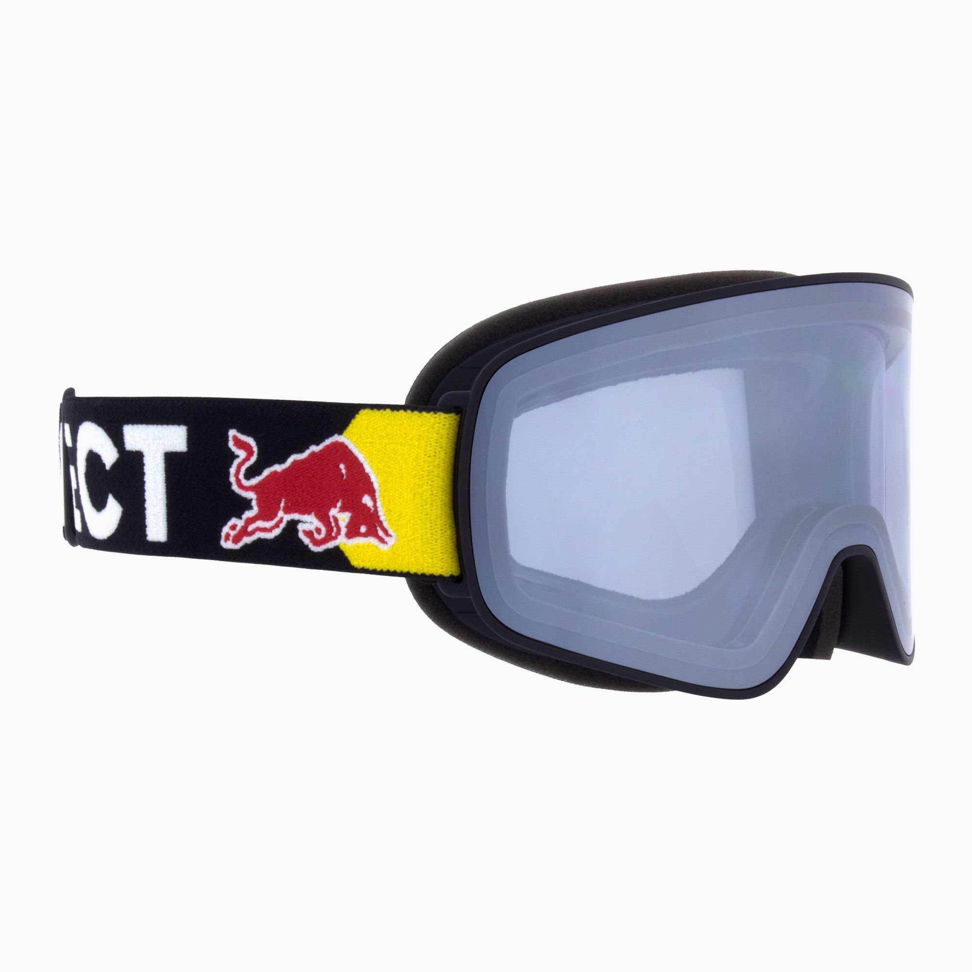 Red Bull SPECT Rush S1 matt black/black/smoke/silver mirror ski goggles ...