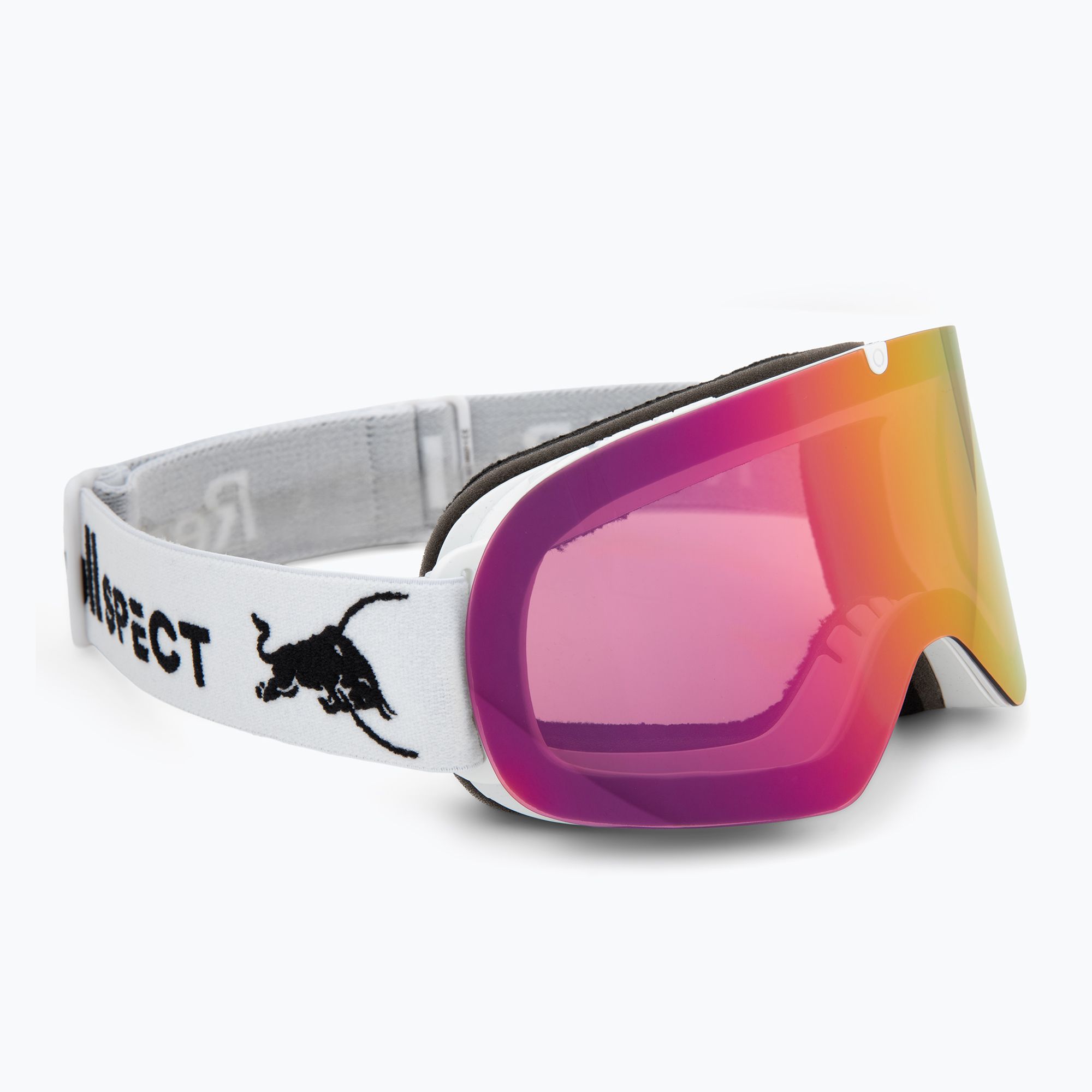 Ski goggles Red Bull SPECT Rush matt white/red with pink purple mirror ...