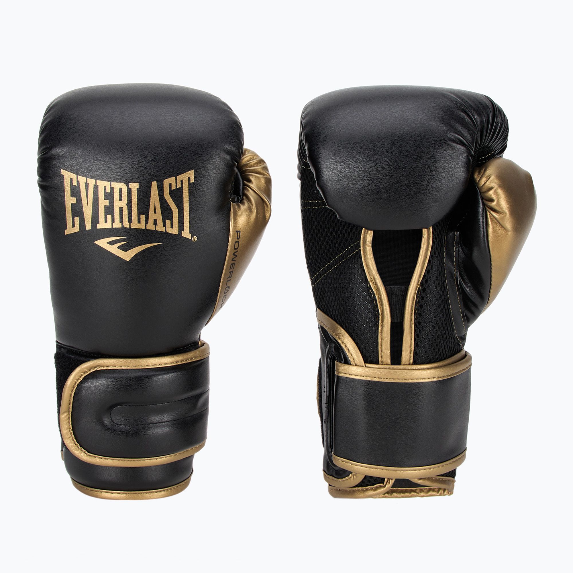Everlast Powerlock 2 black/gold boxing gloves (EV2200 BLK/GOLD ...
