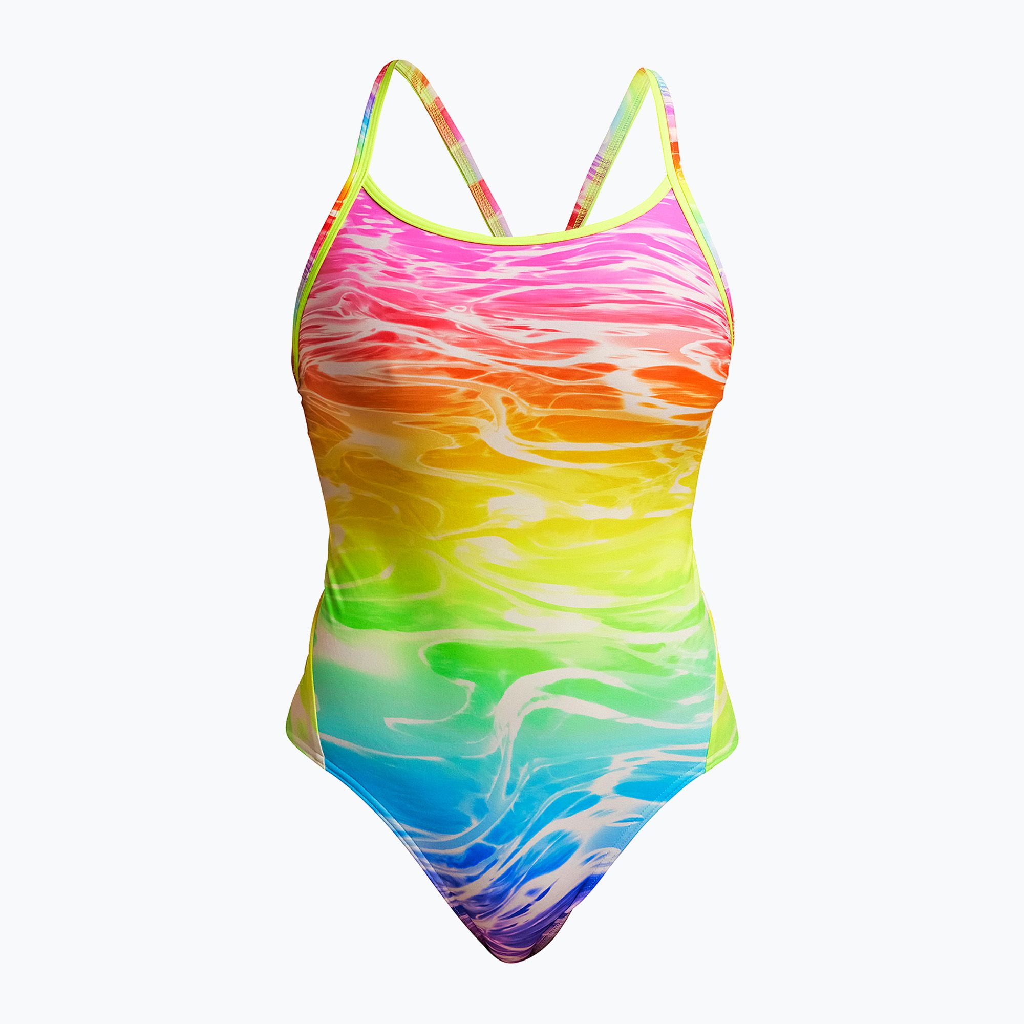 Women's one-piece swimsuit Funkita Diamond Back One Piece lake acid ...